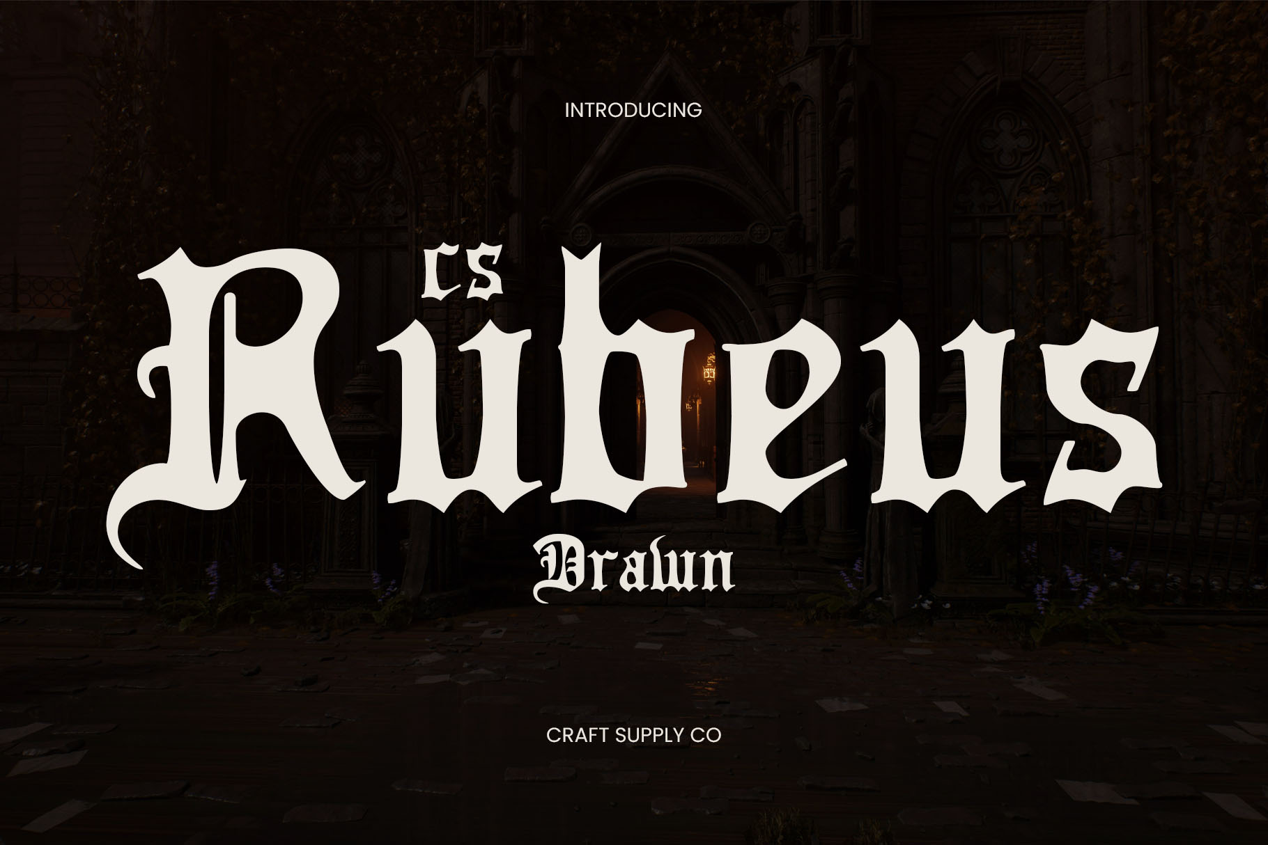 CS Rubeus Drawn – Old English Font with Handmade Edge