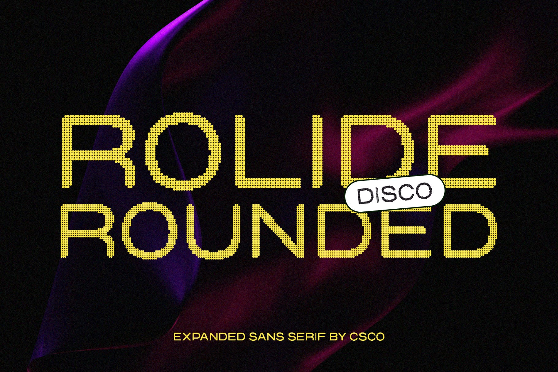 Rolide Rounded Disco – Modern Rounded Sparkle Font