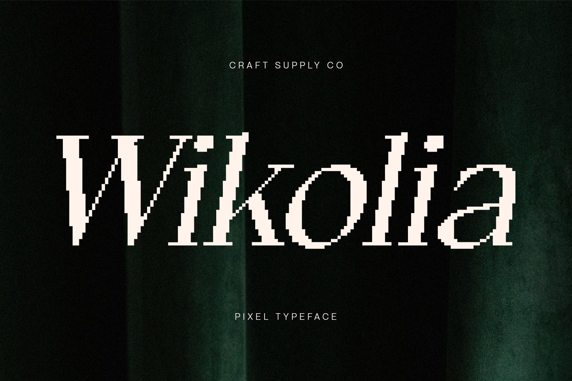 Wikolia Pixel – Modern Serif with Pixel Contrast