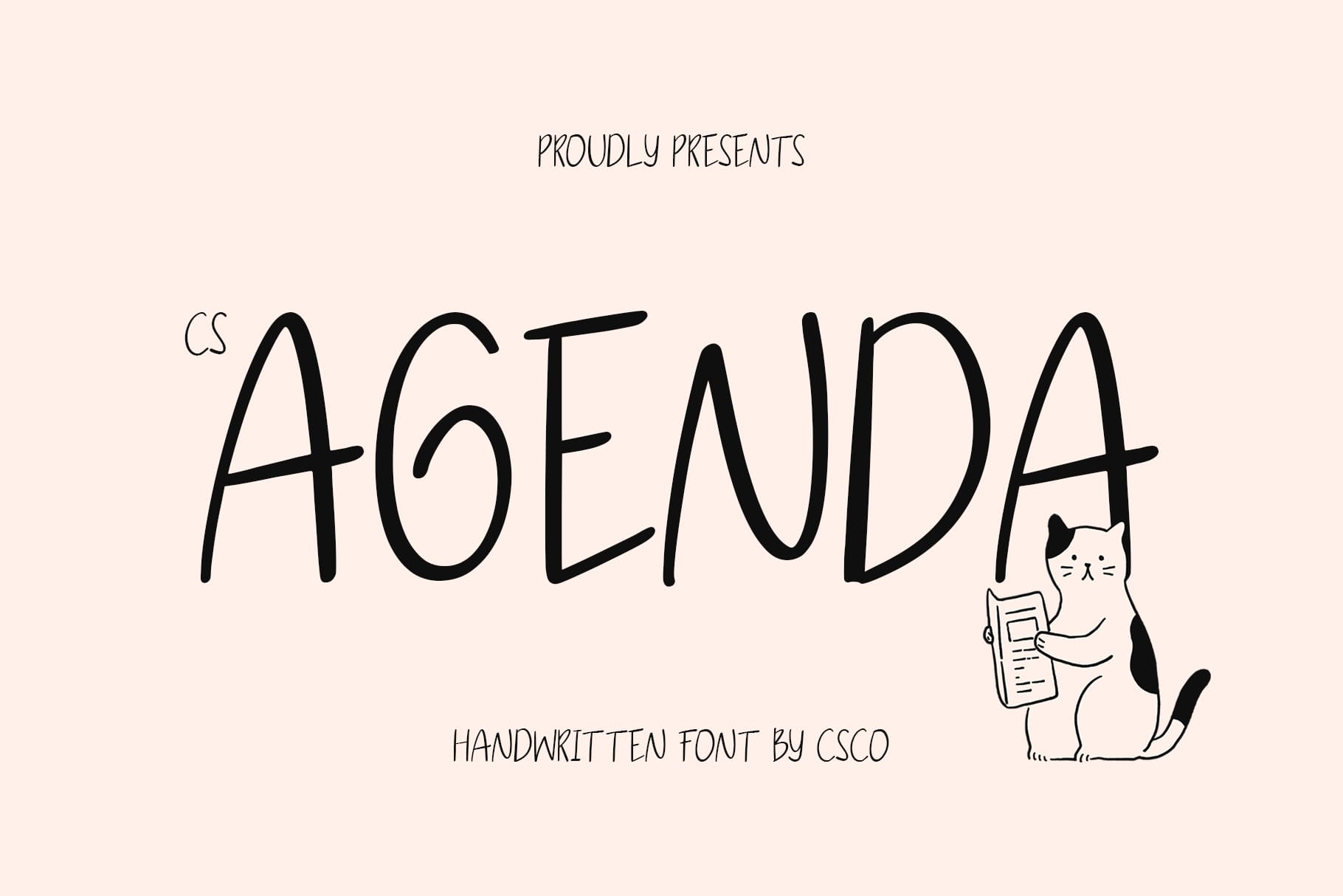 CS Agenda – Handwritten Sans Serif with Modern Warmth