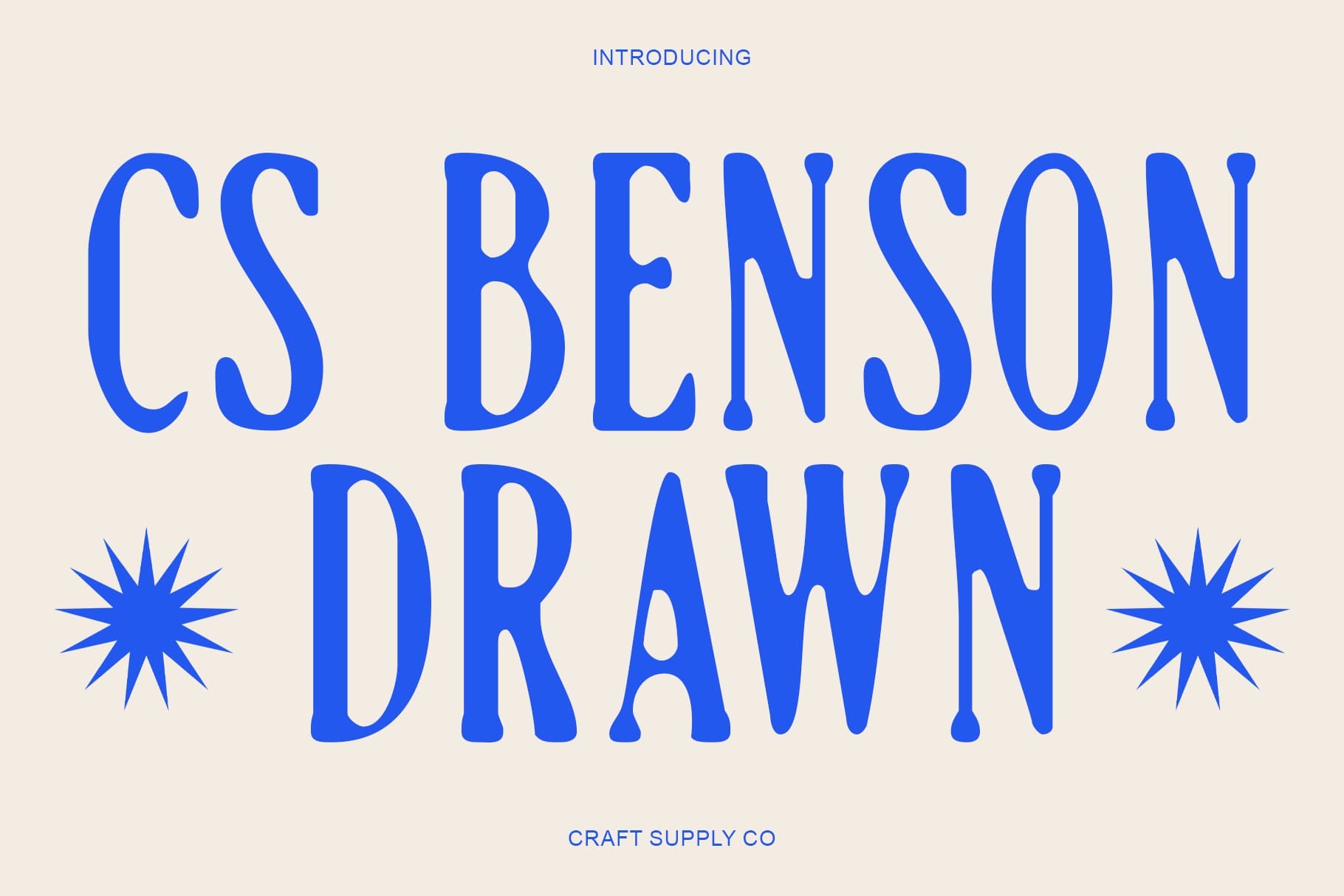 CS Benson Drawn – Condensed Modern Serif Font
