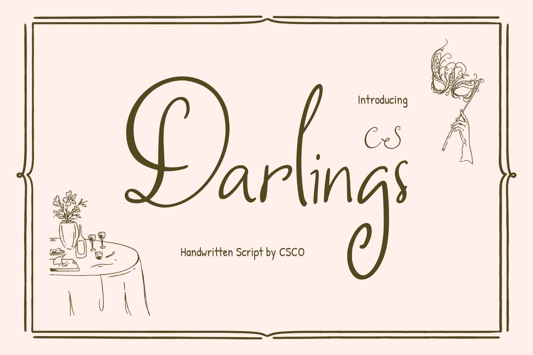 CS Darlings – Whimsical Handwritten Script Font