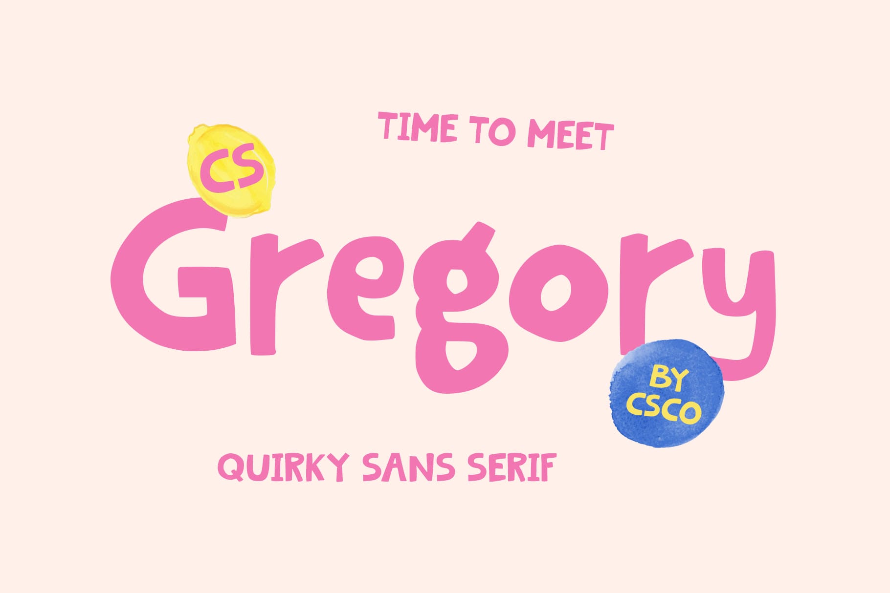 CS Gregory – Playful Handwritten Display Font
