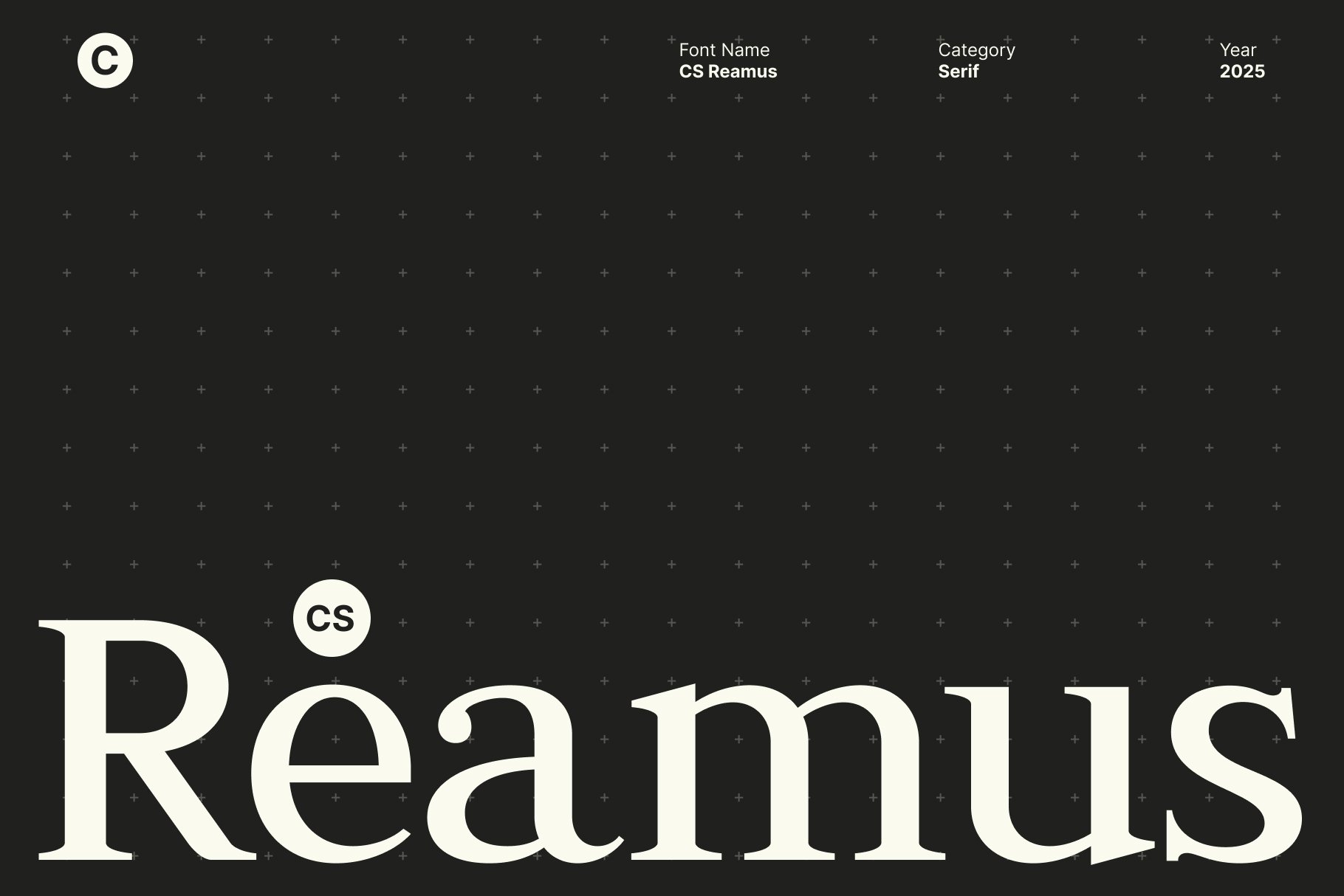 CS Reamus – Modern Serif Font with Timeless Elegance
