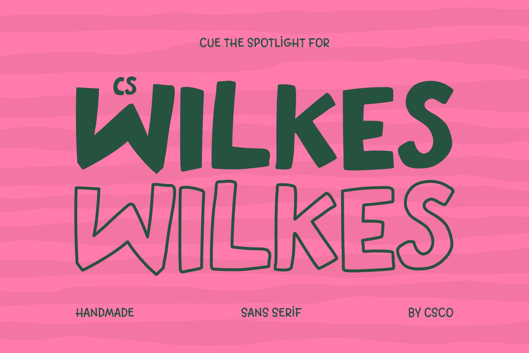 CS Wilkes – Fun Display Font with Quirky Charm