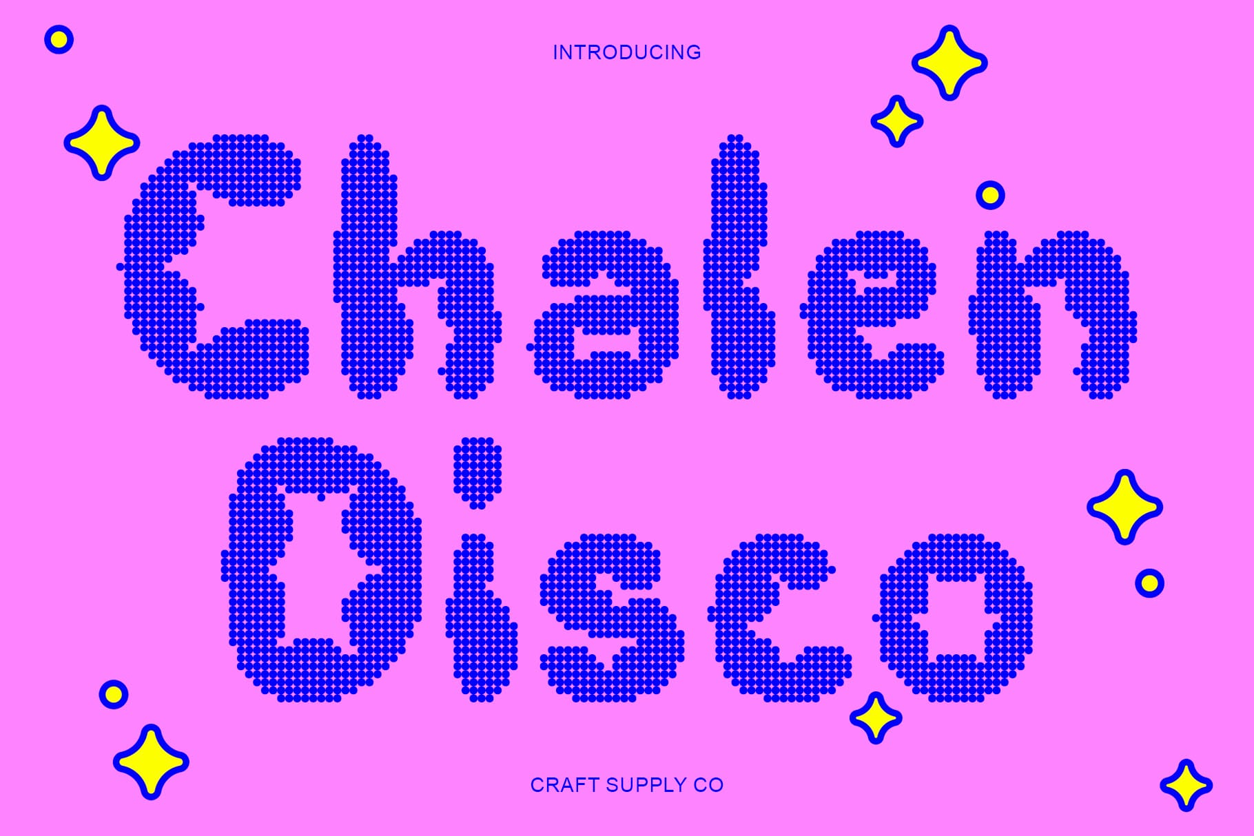 Chalen Disco – Retro Bubble Font with Disco Effect