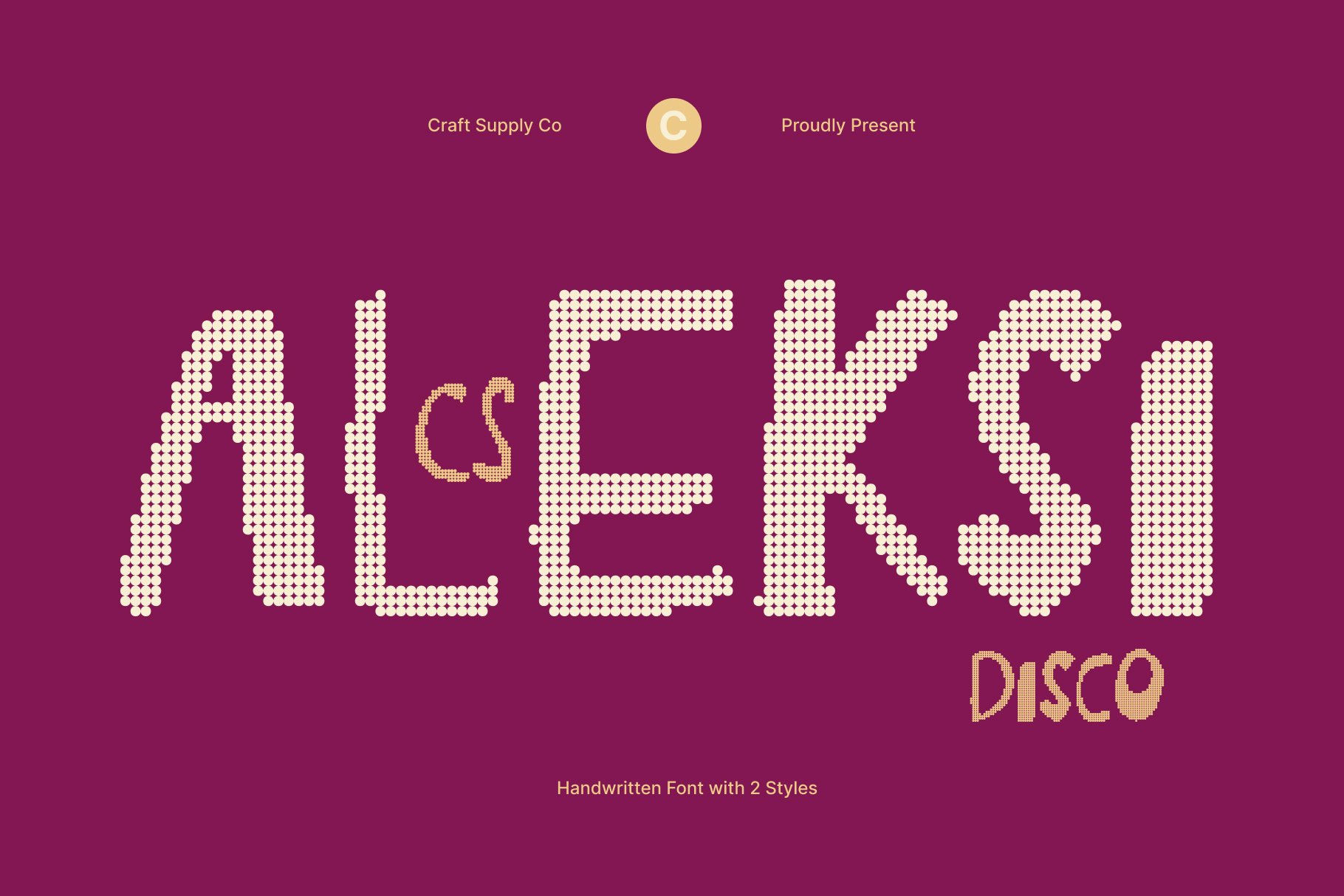 CS Aleksi Disco – Playful Display Font with a Glamorous Disco