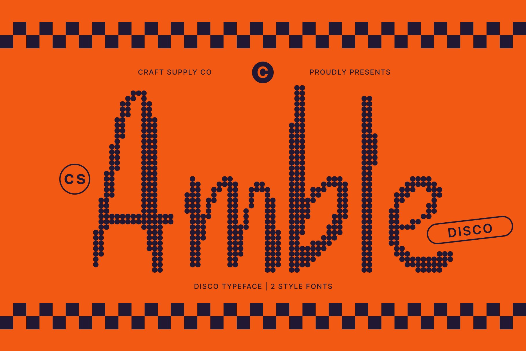 CS Amble Disco – Expressive Handwritten Font with a Glamorous