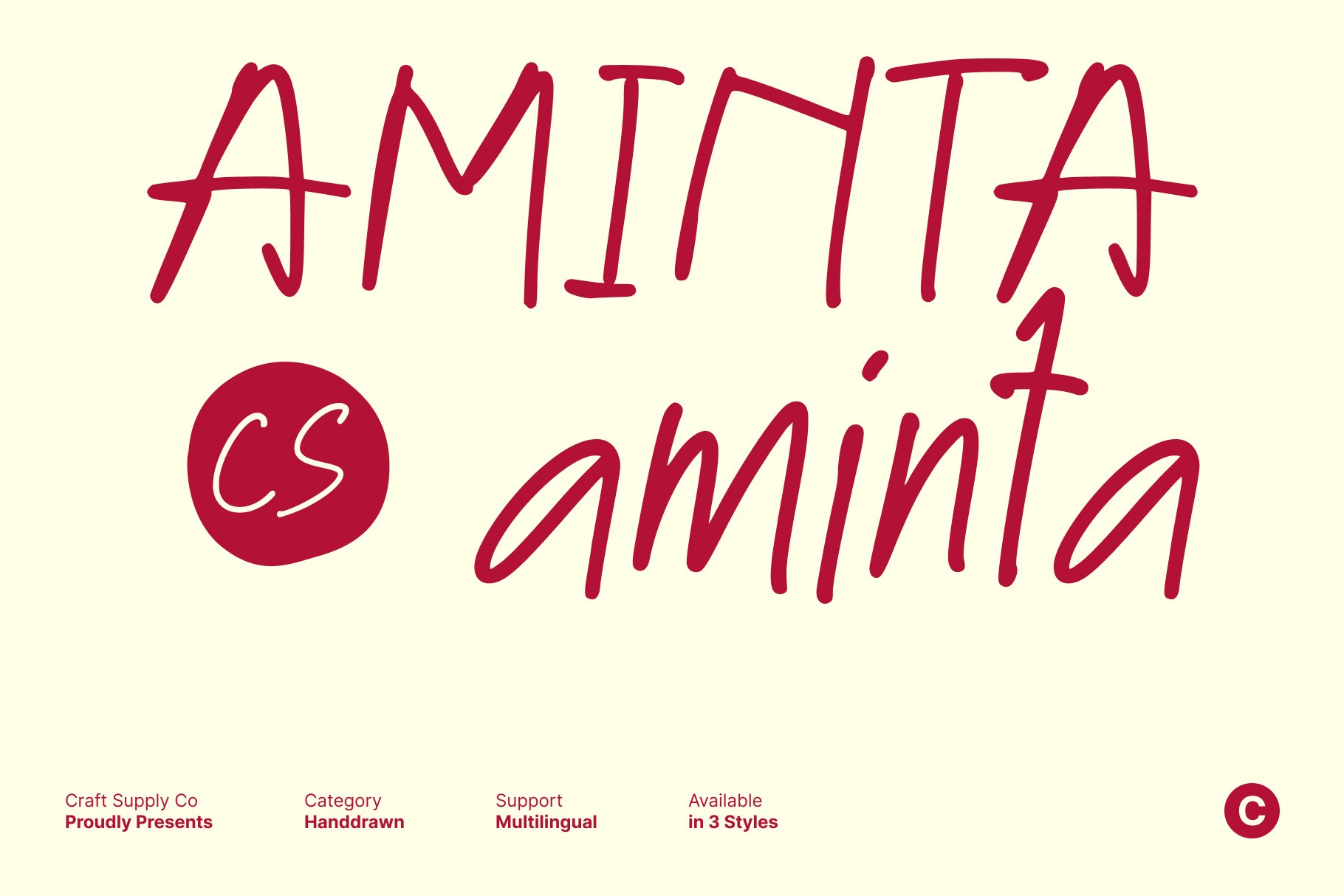 CS Aminta – Authentic Handwriting Script with Warm Charm