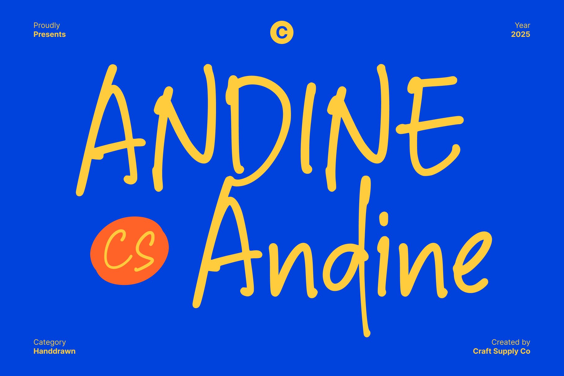 CS Andine – Organic Handwriting Font with Natural Charm