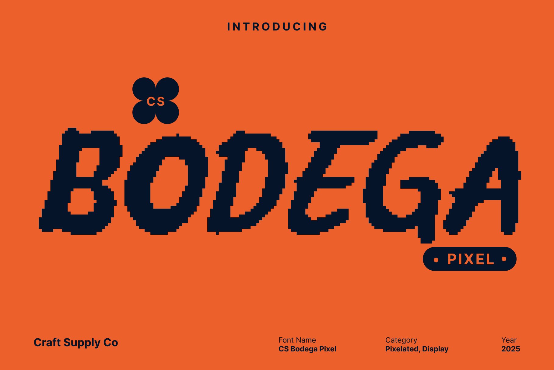 CS Bodega Pixel – Playful Handwritten Pixel Font