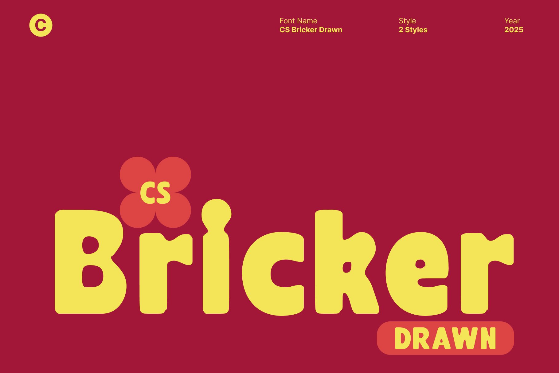 CS Bricker Drawn – Bold Funky Hand-Drawn Display Font