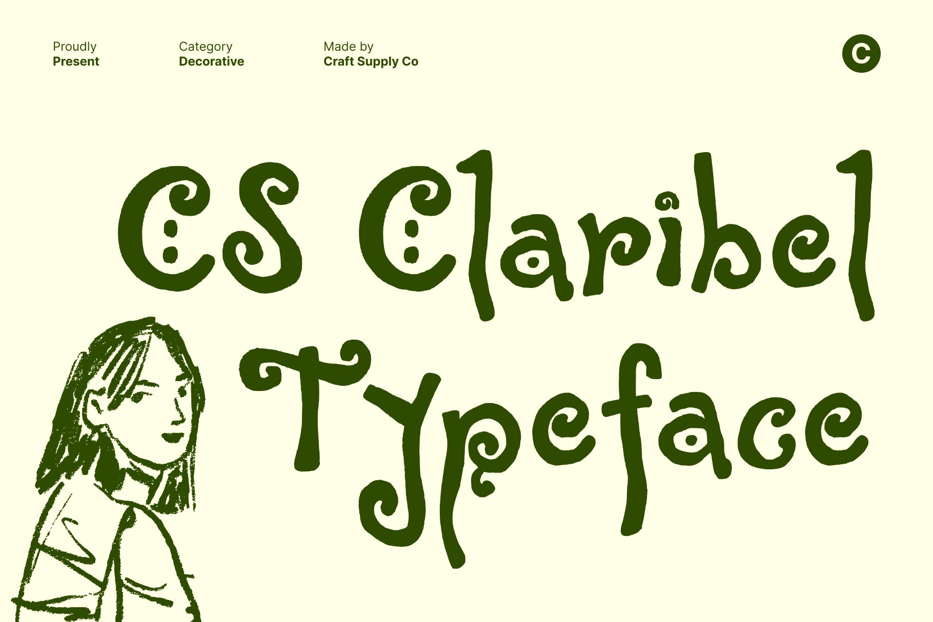 CS Claribel – Decorative Display Font