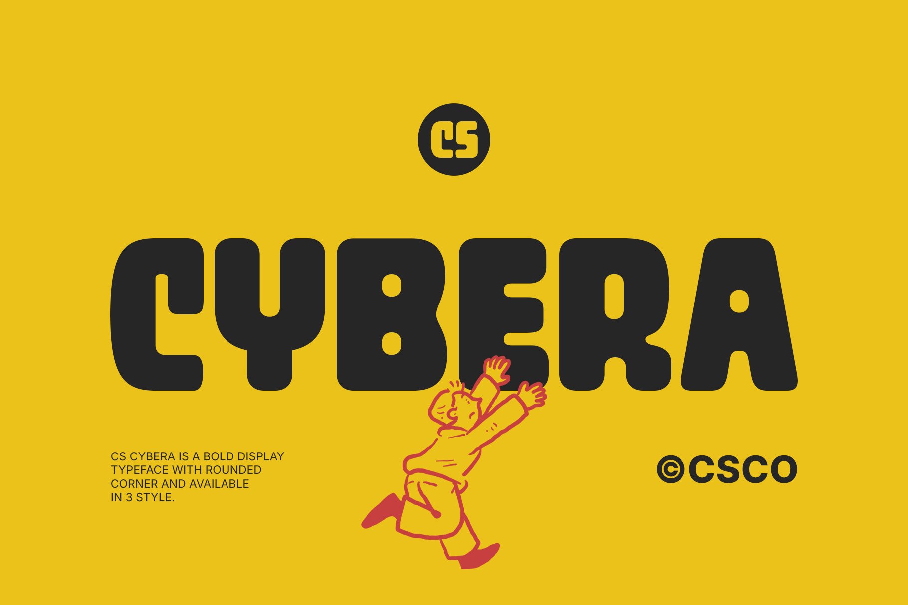 CS Cybera – Bold Rounded Display Sans Serif