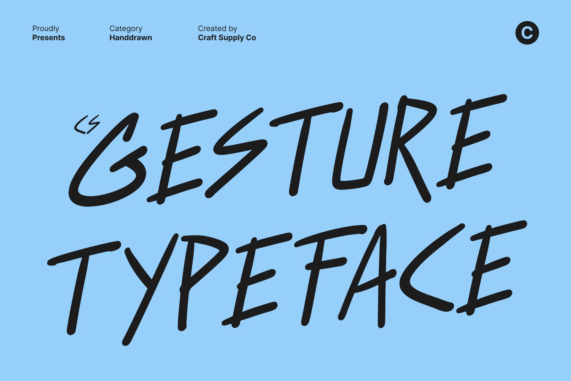 CS Gesture – Natural Handwritten Font with Expressive Flow