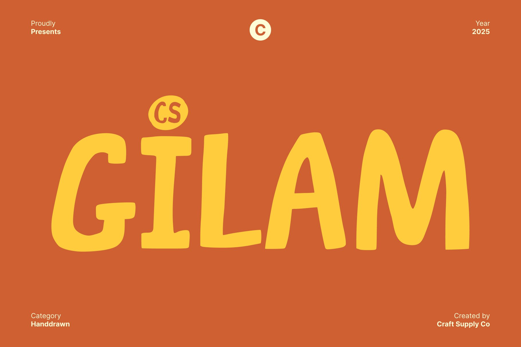 CS Gilam – Bold Quirky Handwritten Font for Creative Design