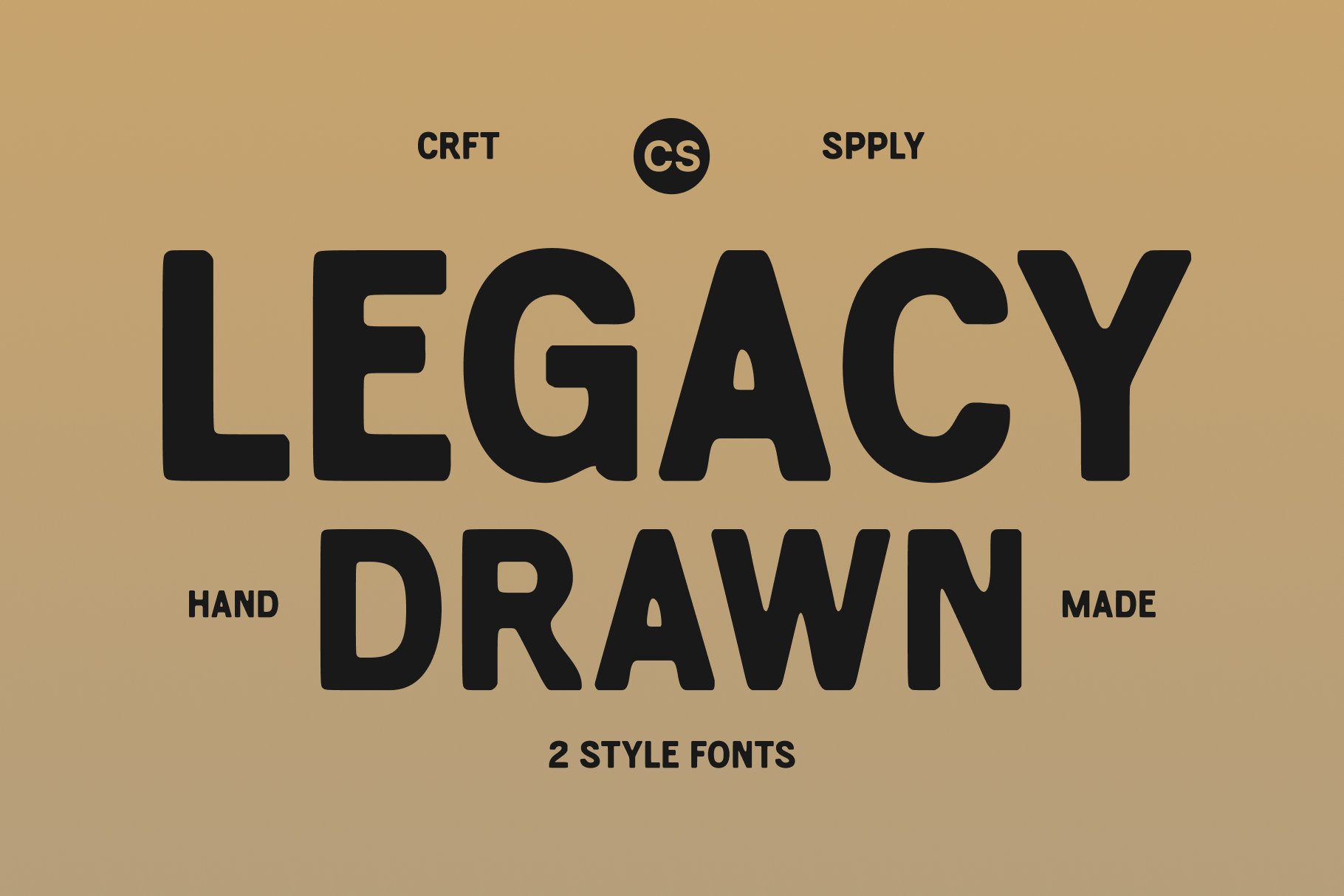 CS Legacy Drawn – Bold Sans Serif with Handcrafted Flair