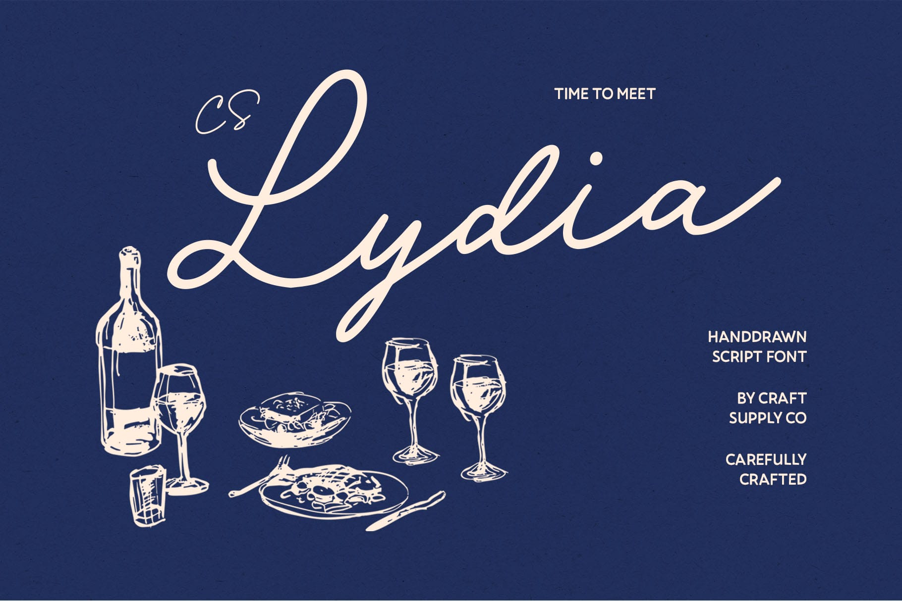 CS Lydia – Handwritten Script Font with Mediterranean Grace