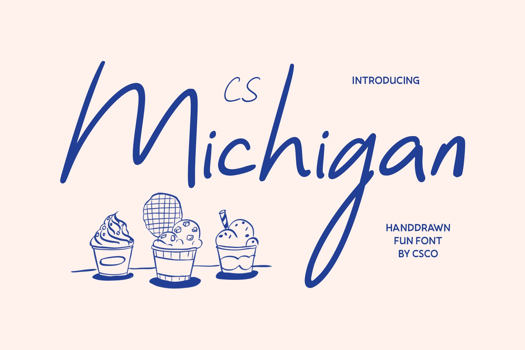 CS Michigan – Friendly Handwritten Display Font