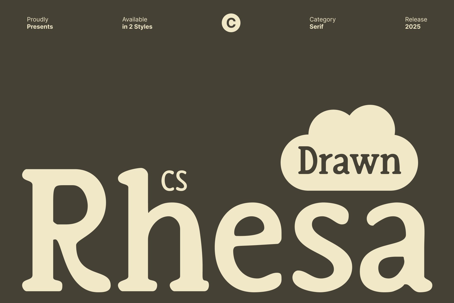 CS Rhesa Drawn – Retro Display Font with Playful Drawn Charm