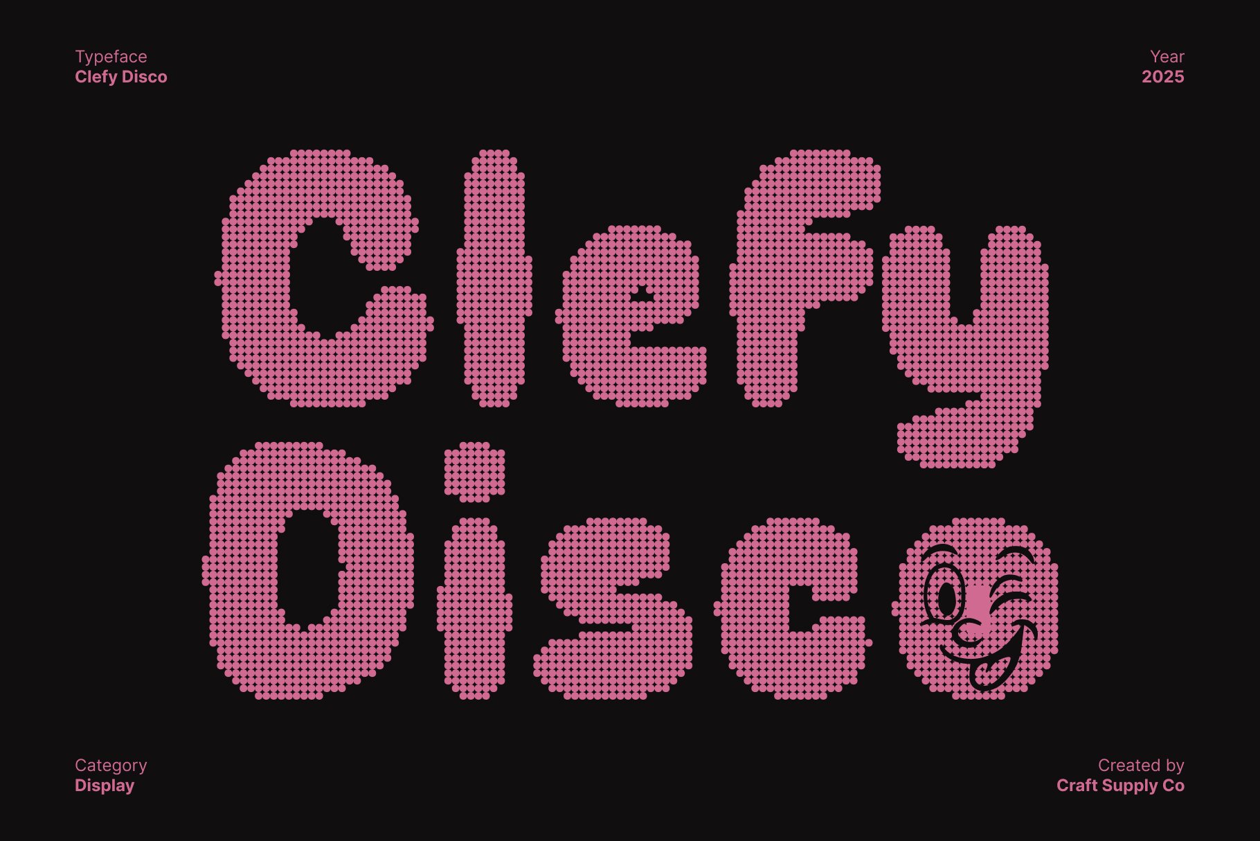 Clefy Disco – Playful Bubble Display Font with a Disco Groove