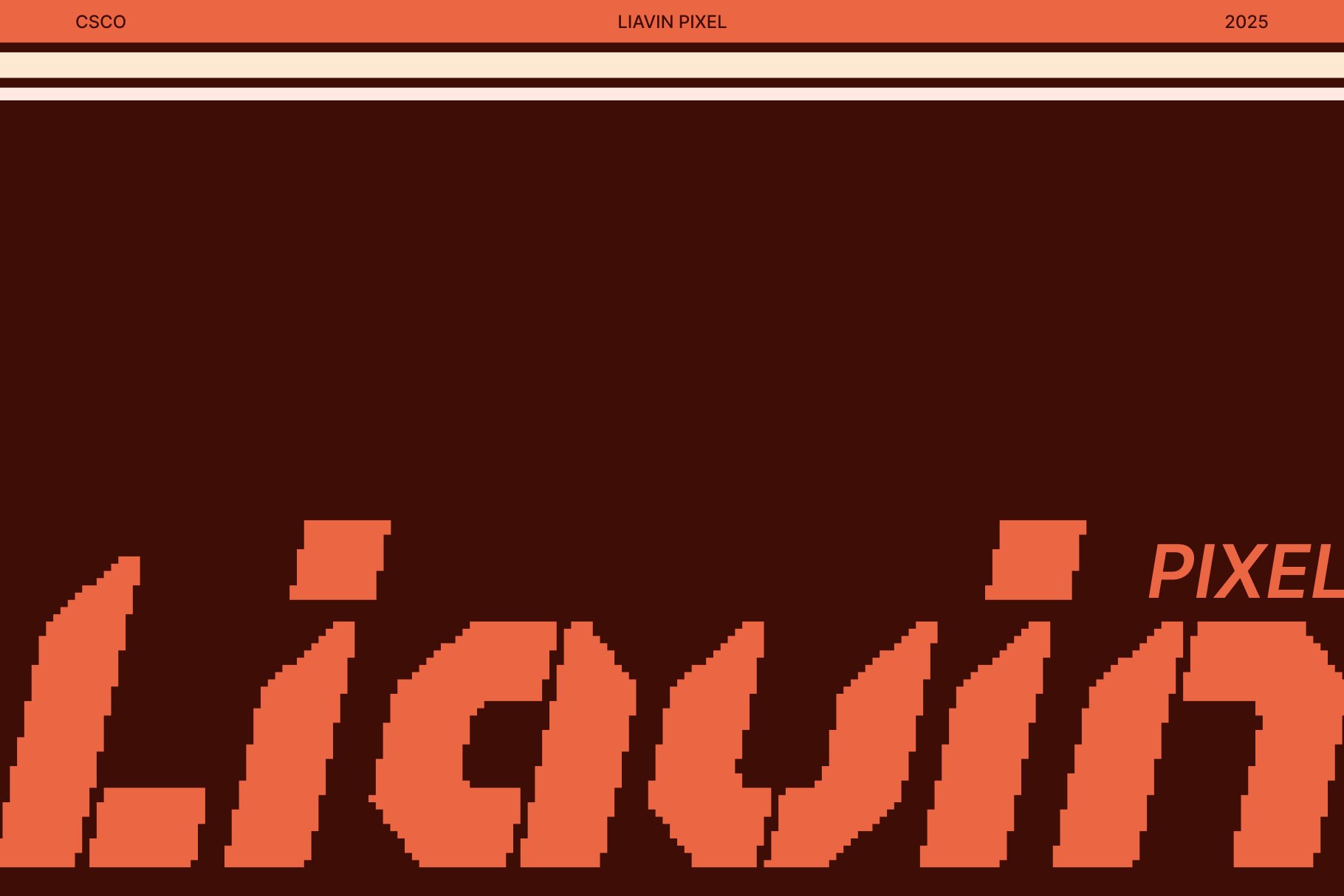 Liavin Pixel – Futuristic Sci-Fi Font with Pixel Style