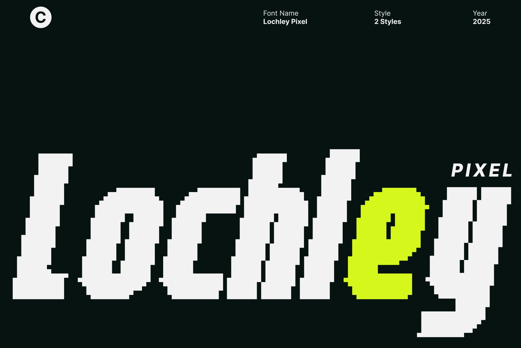 Lochley Pixel – Condensed Industrial Sans Serif with Pixel Style