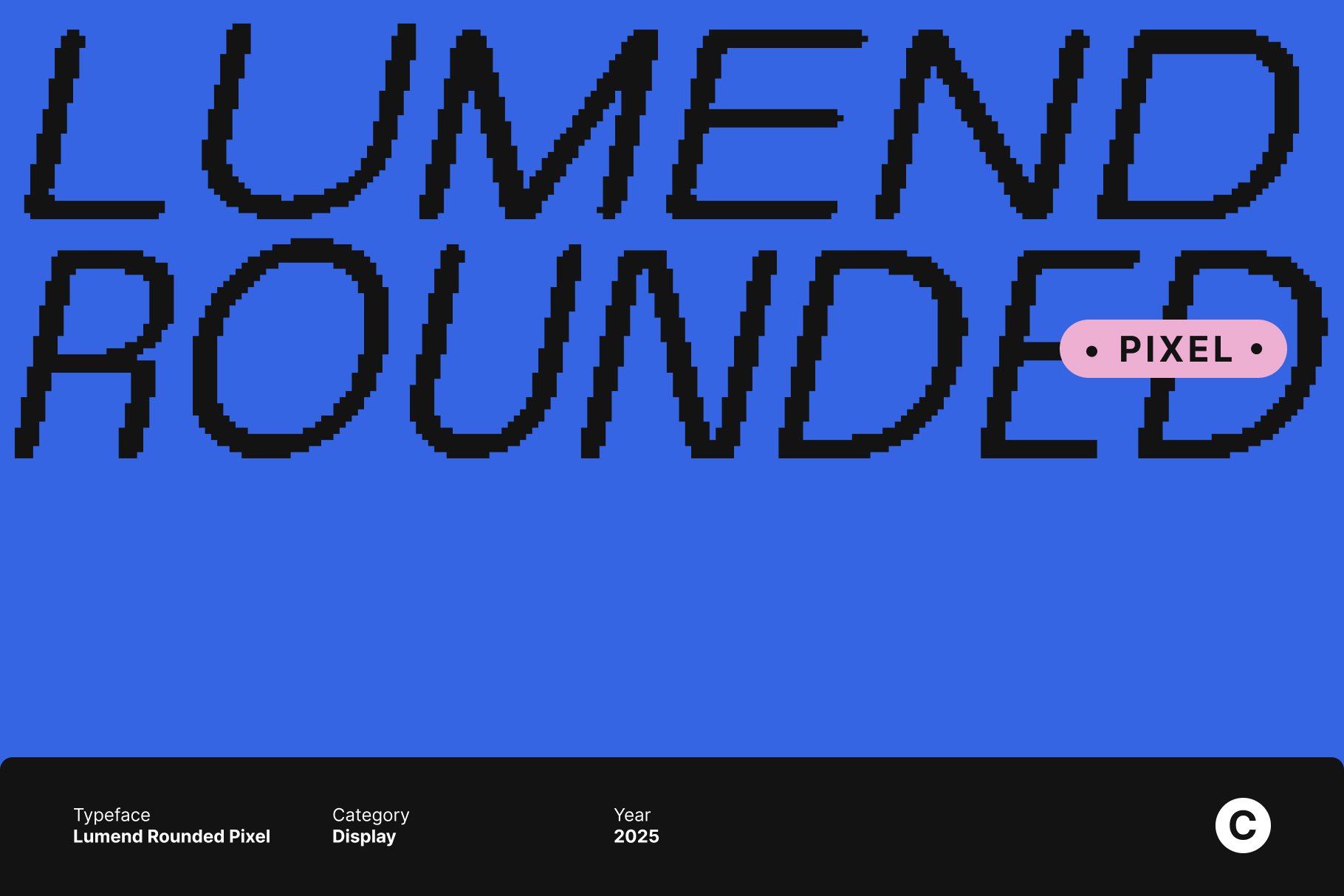 Lumend Rounded Pixel – Modern Sans Serif with Geometric Pixel