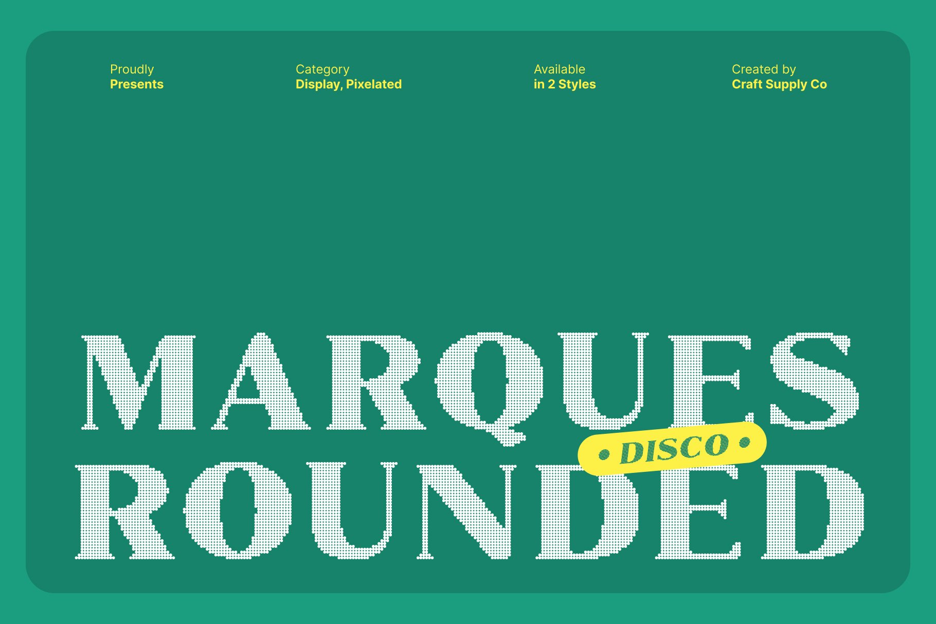 Marques Rounded Disco – Modern Serif Display