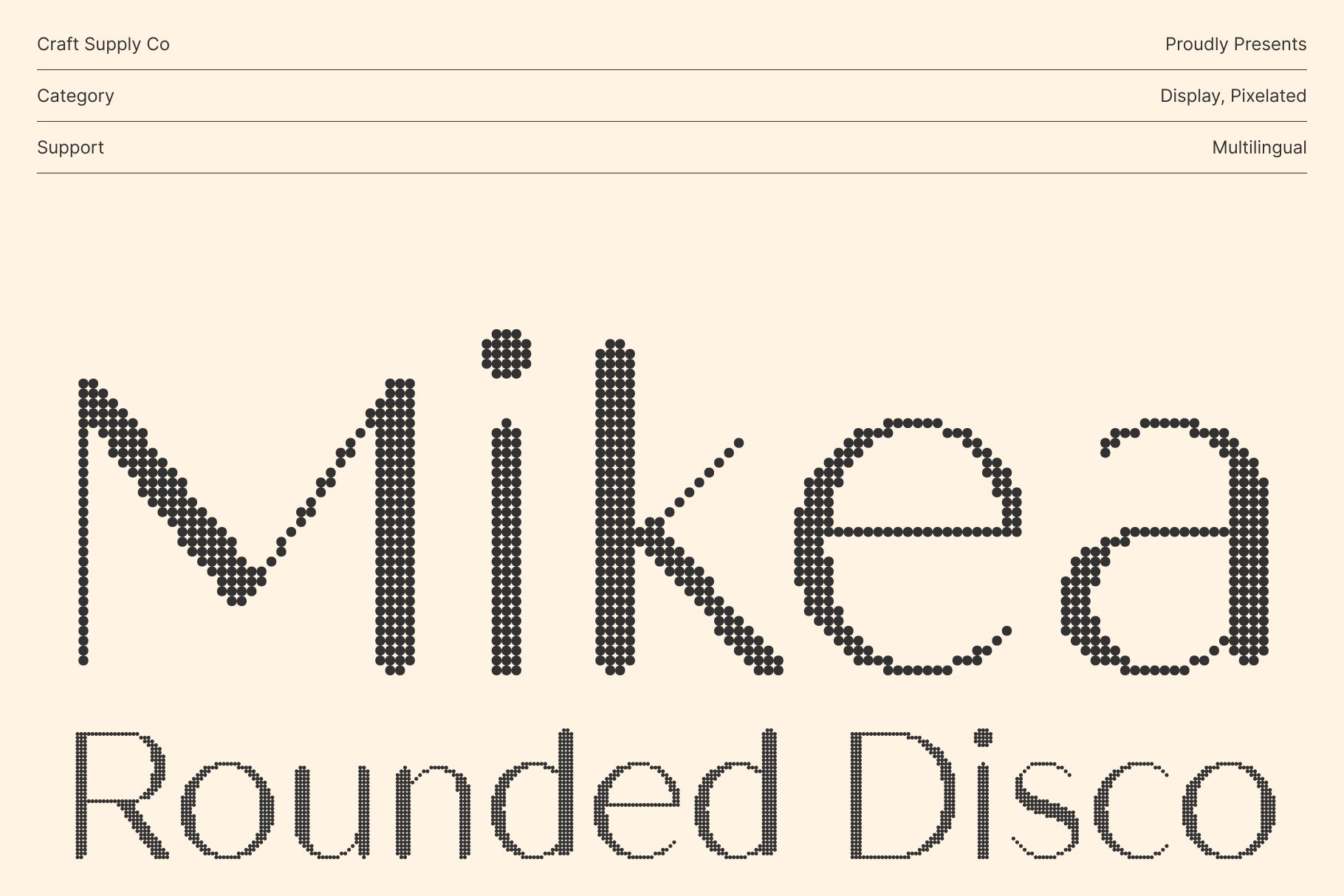 Mikea Rounded Disco – Luxury Sans Serif With Glamorous