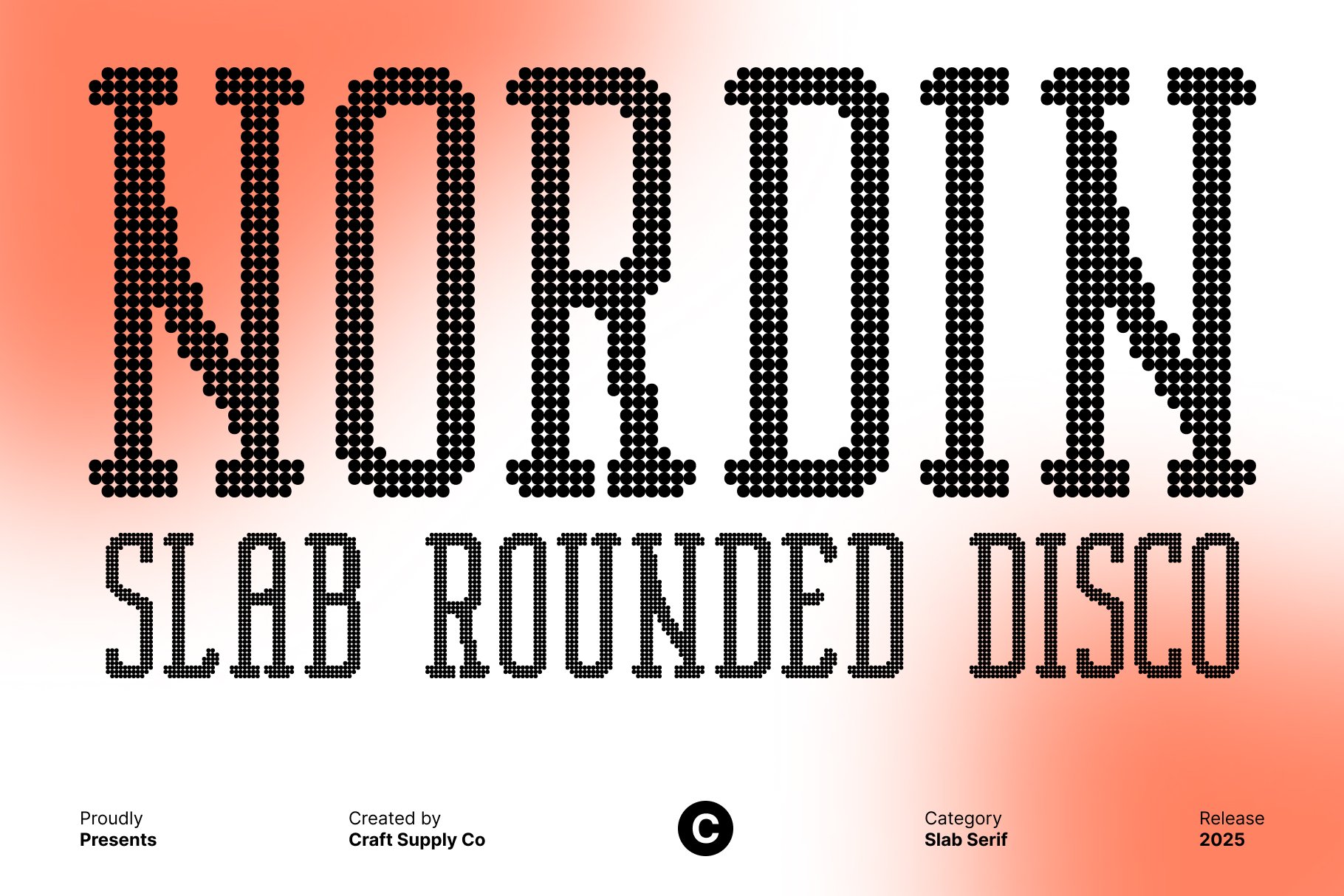 Nordin Slab Rounded Disco – Bold Modern Slab Serif