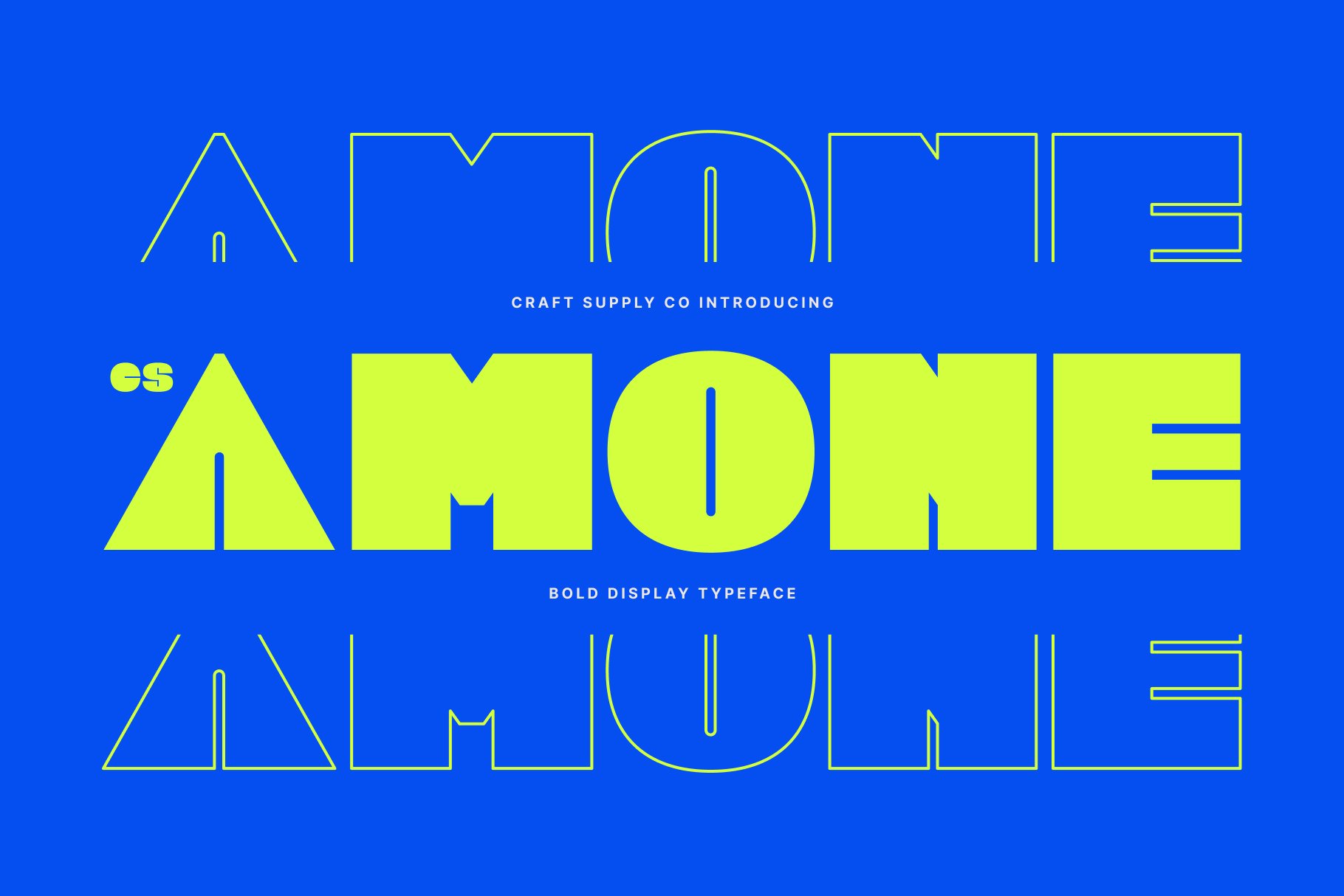 CS Amone – Bold Display Sans Serif Font with Powerful Presence