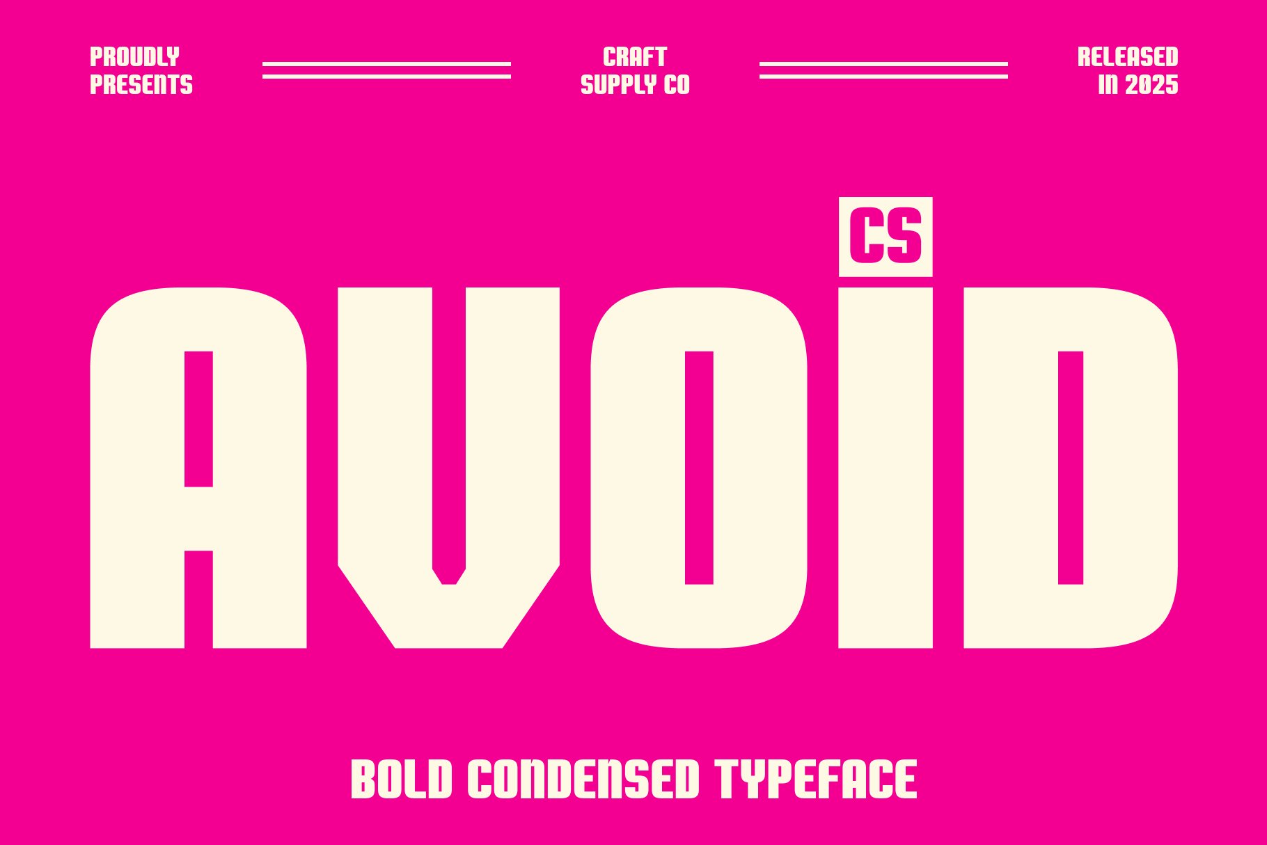 CS Avoid – Condensed Sans Serif Font for Maximum Impact