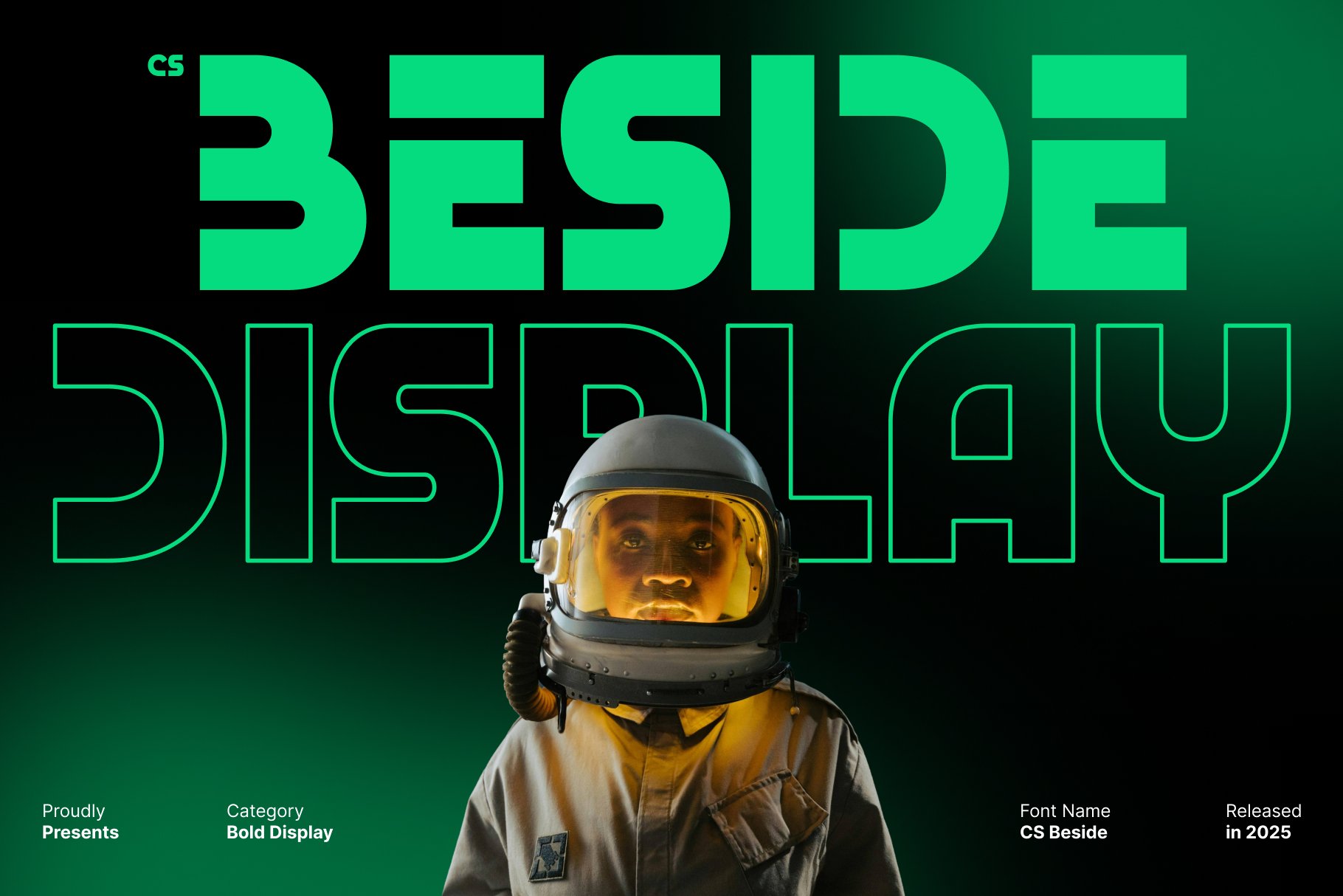 CS Beside – Bold Display Font with Futuristic, Experimental Style