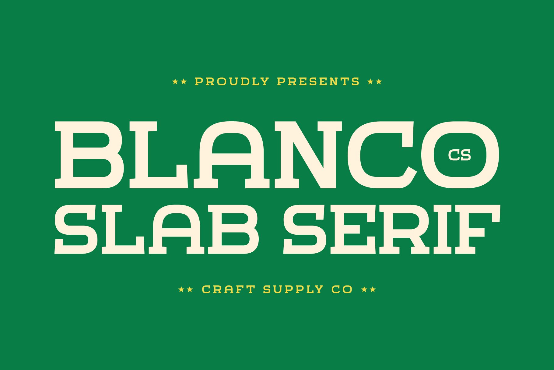 CS Blanco – Expanded Slab Serif Font with Assertive Presence