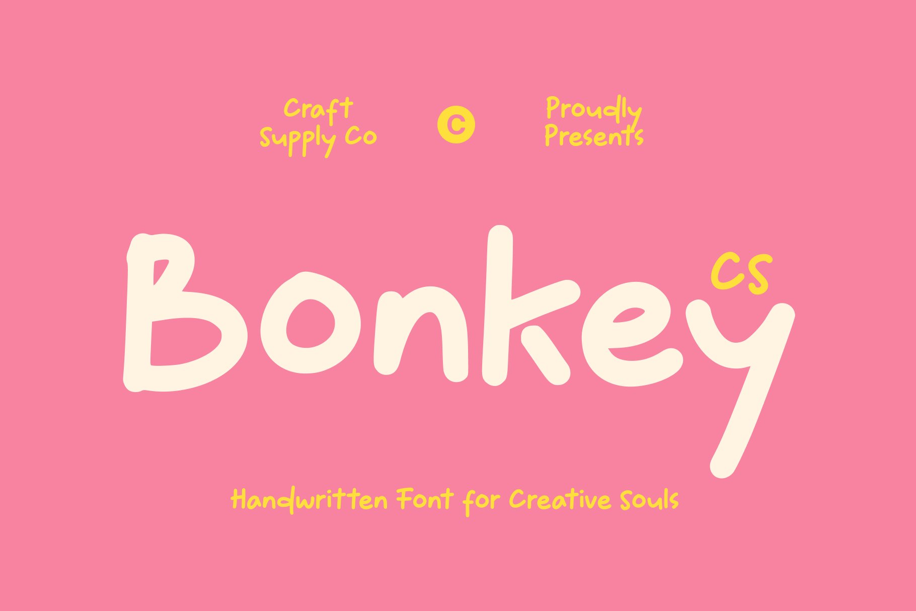 CS Bonkey – Cute Handwritten Font