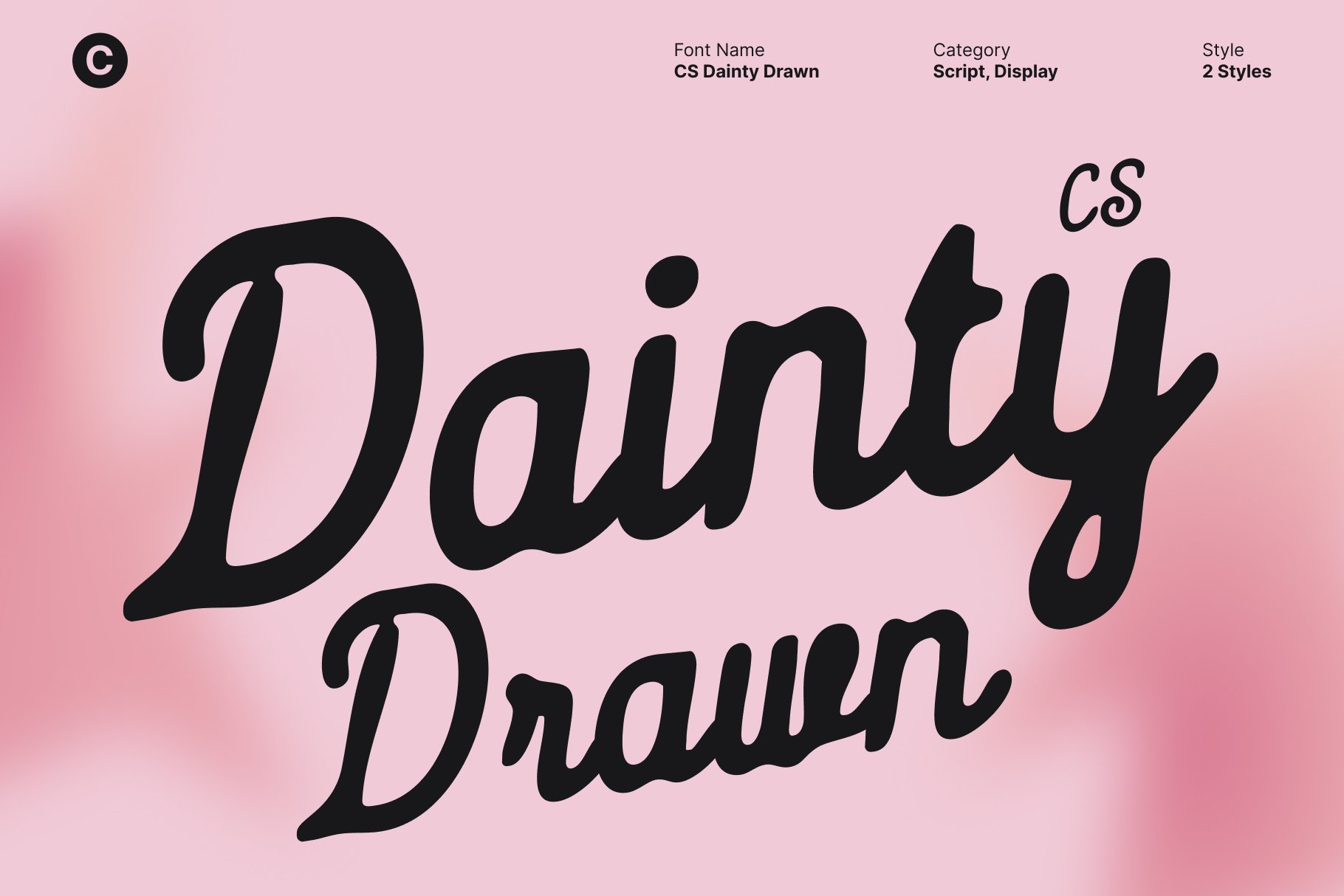 CS Dainty Drawn – Vintage Script Font with Hand-Drawn Elegance