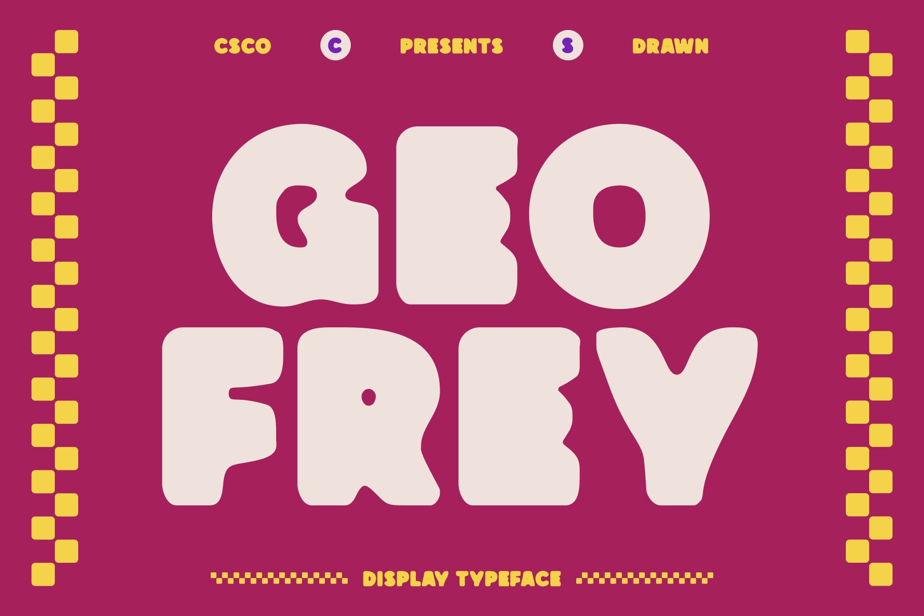 CS Geofrey Drawn – Bold Sans Serif Display Font