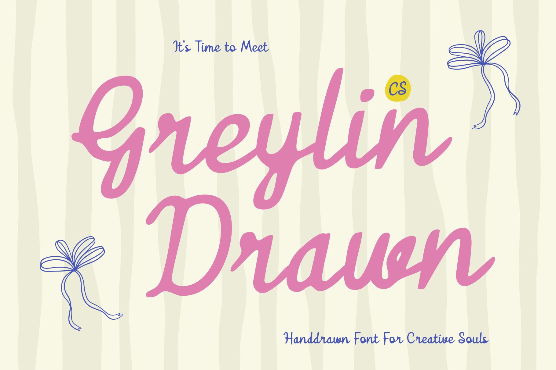 CS Greylin Drawn – Modern Script Font with Graceful Cursive