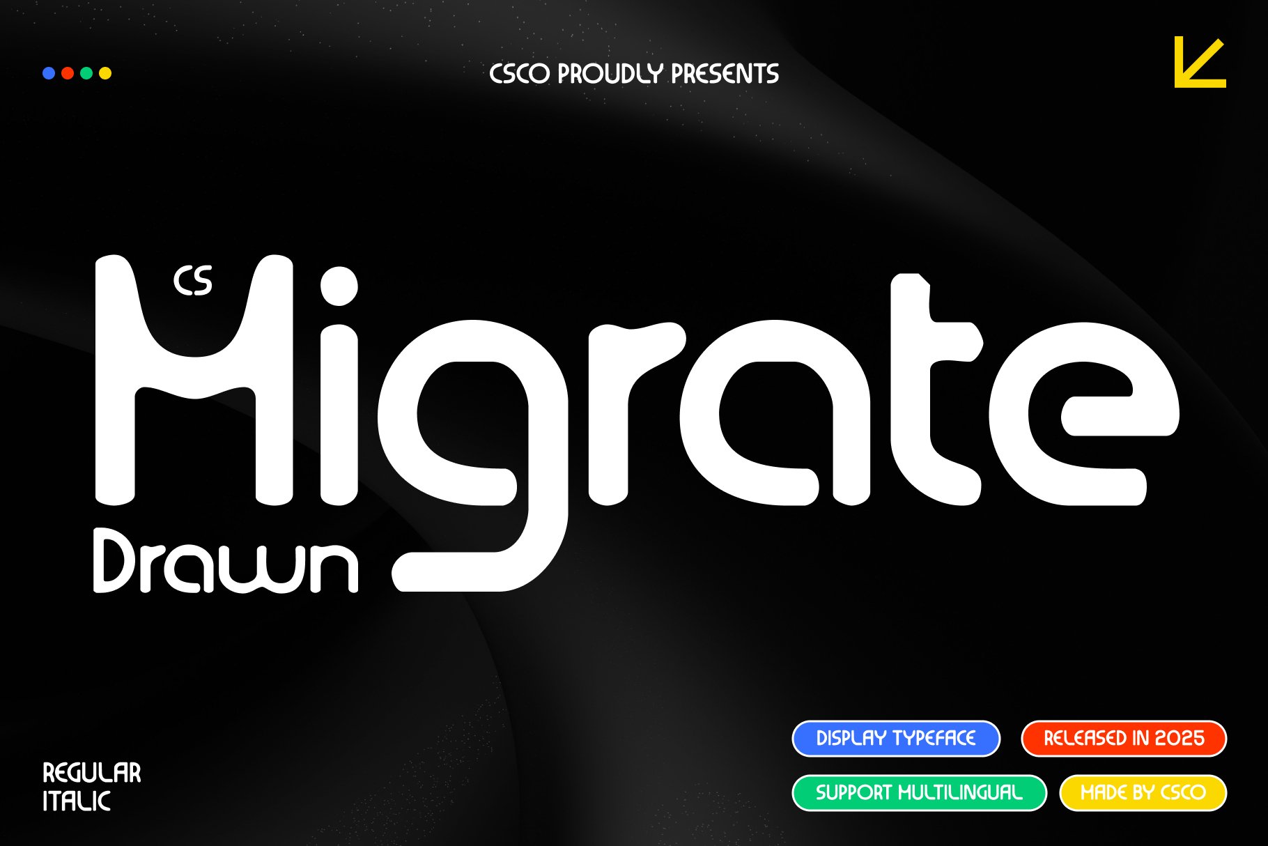 CS Migrate Drawn – Bauhaus Display Font with Modern Geometric
