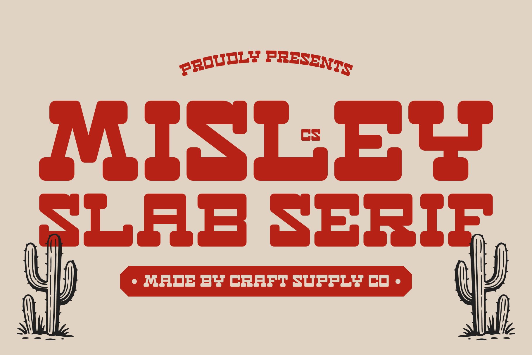 CS Misley – Western Display Font with Rugged Frontier Character