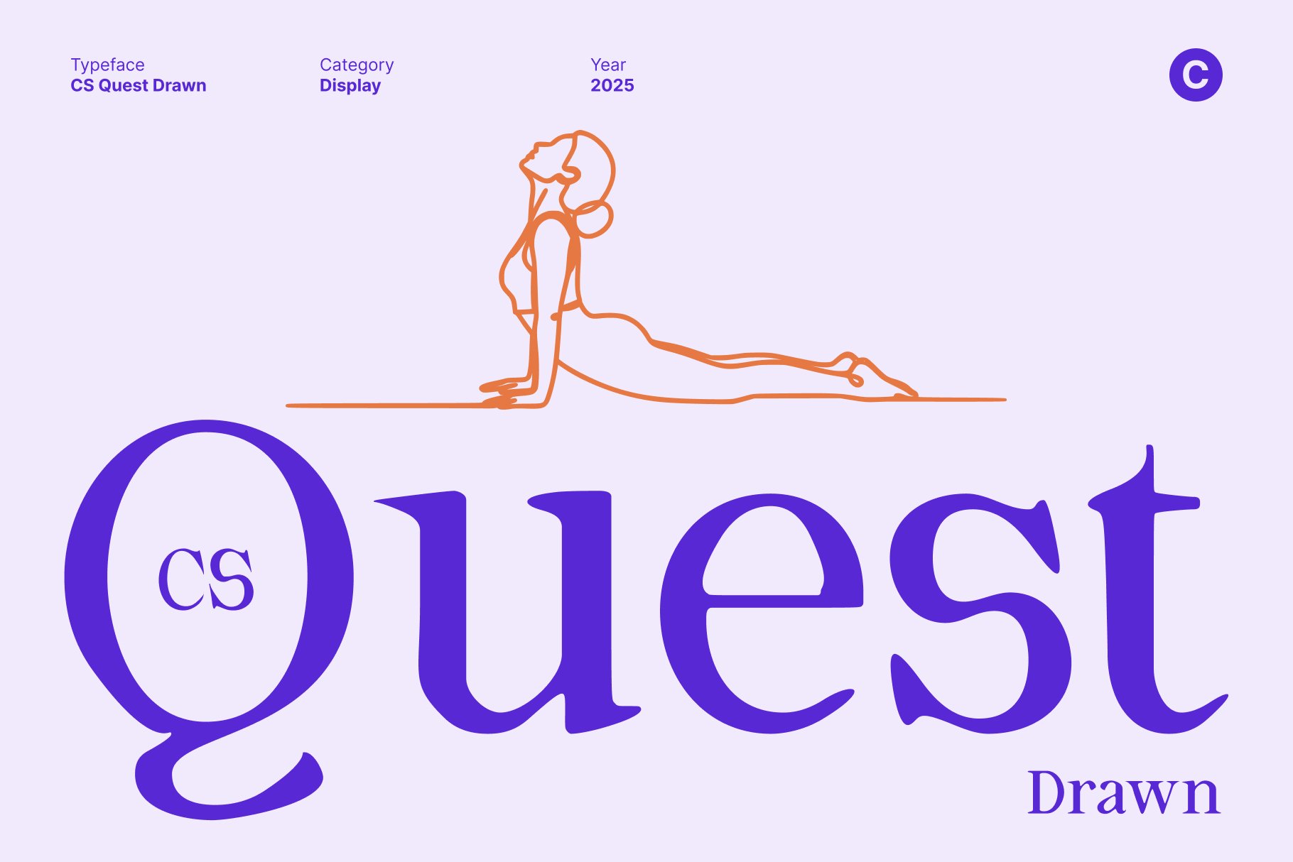 CS Quest Drawn – Elegant Serif Display Font with Texture