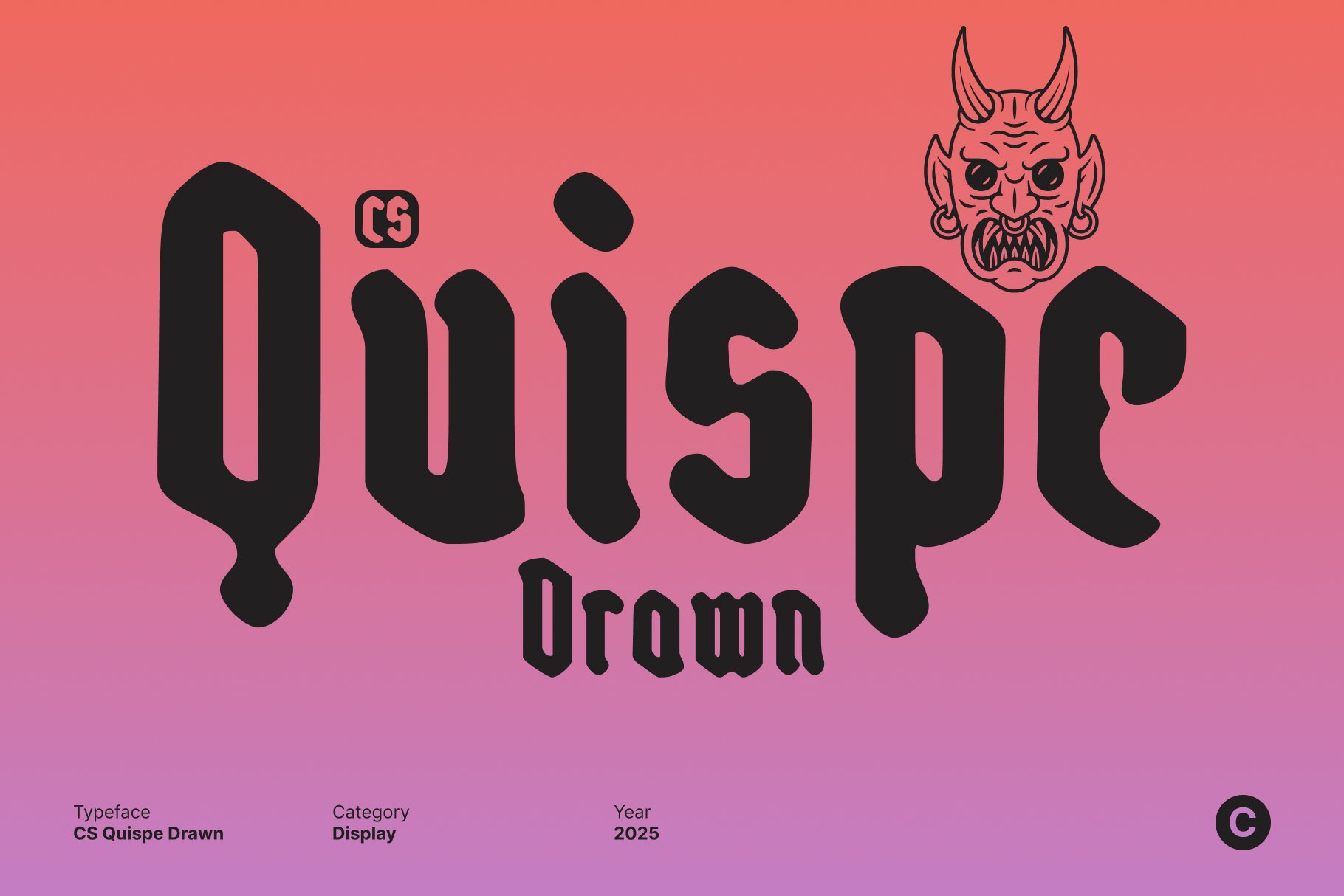 CS Quispe Drawn – Gothic Display Font with Handcrafted Flair