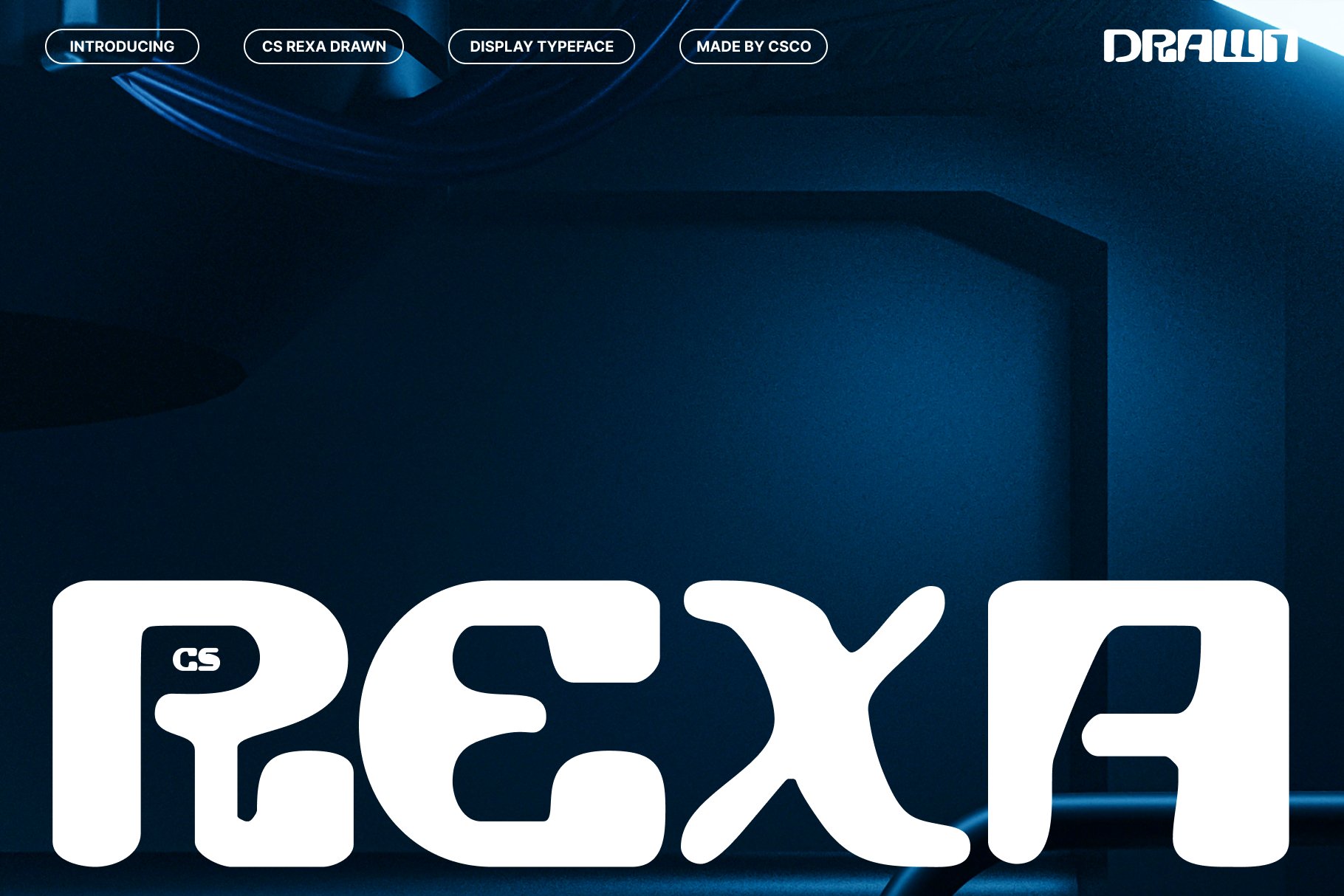 CS Rexa Drawn – Futuristic Y2K Hand-Drawn Display Font