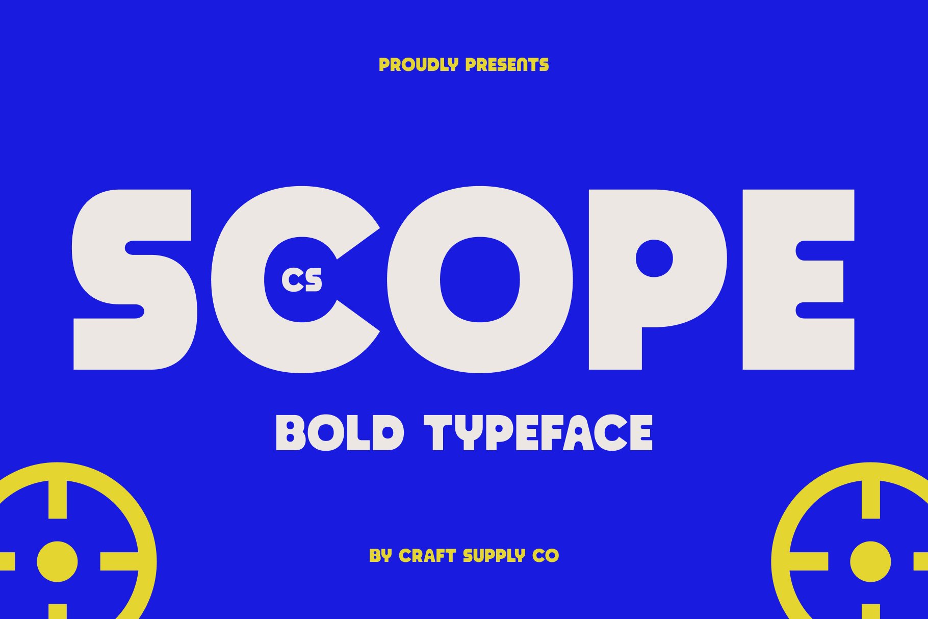 CS Scope – Bold Modern Geometric Display Font