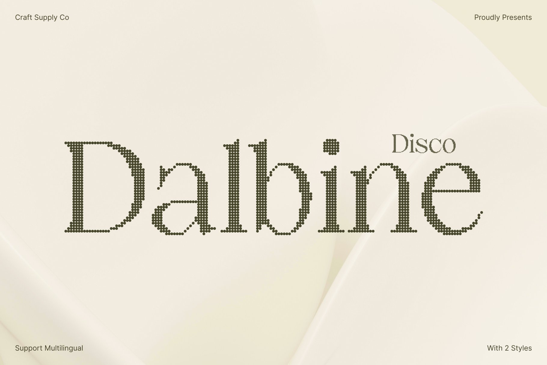Dalbine Disco – Modern Classic Serif Font with Disco Sparkle