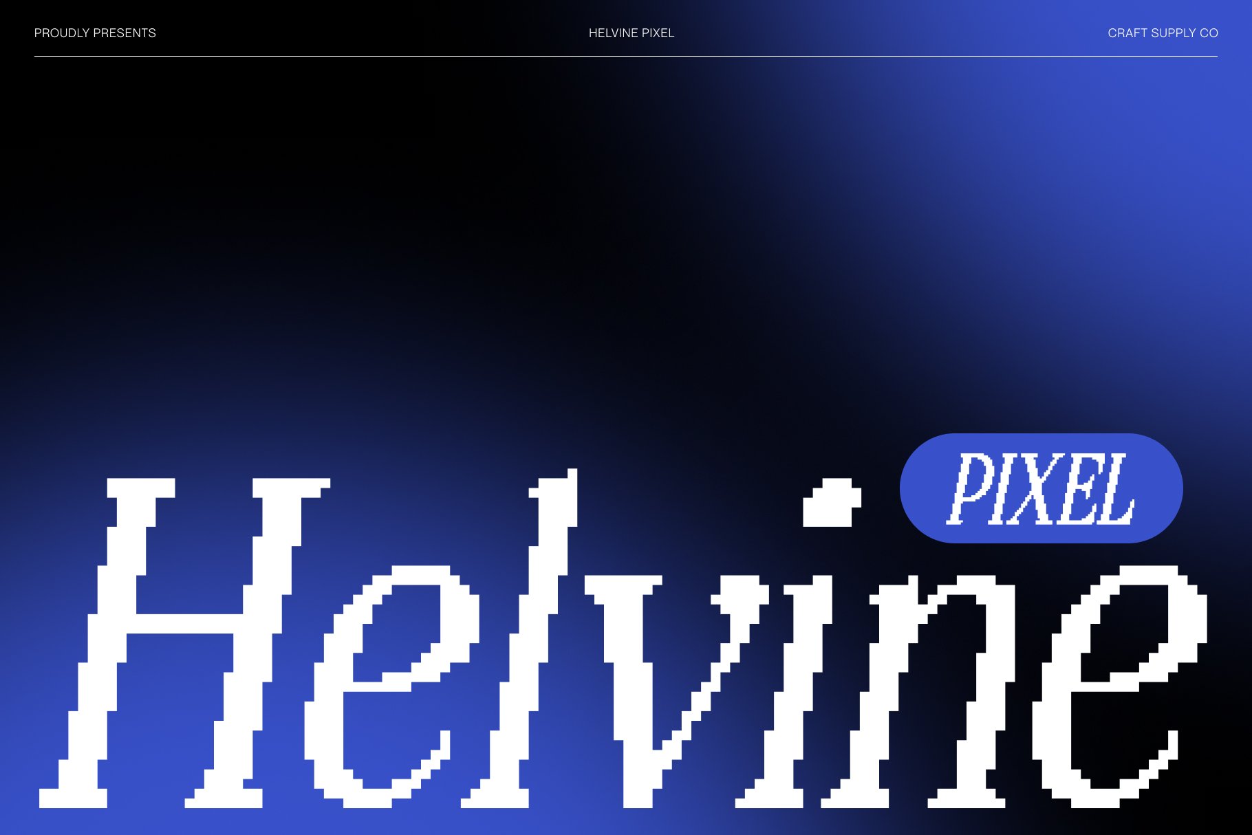 Helvine Pixel – Condensed Retro Serif Font with Pixel Texture