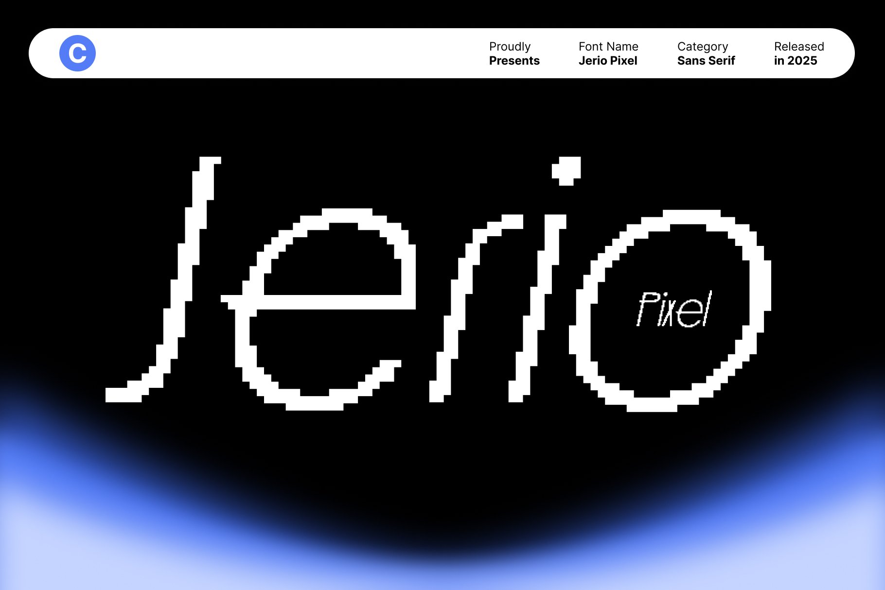 Jerio Pixel – Art Deco Pixel Font with Modern Retro Precision