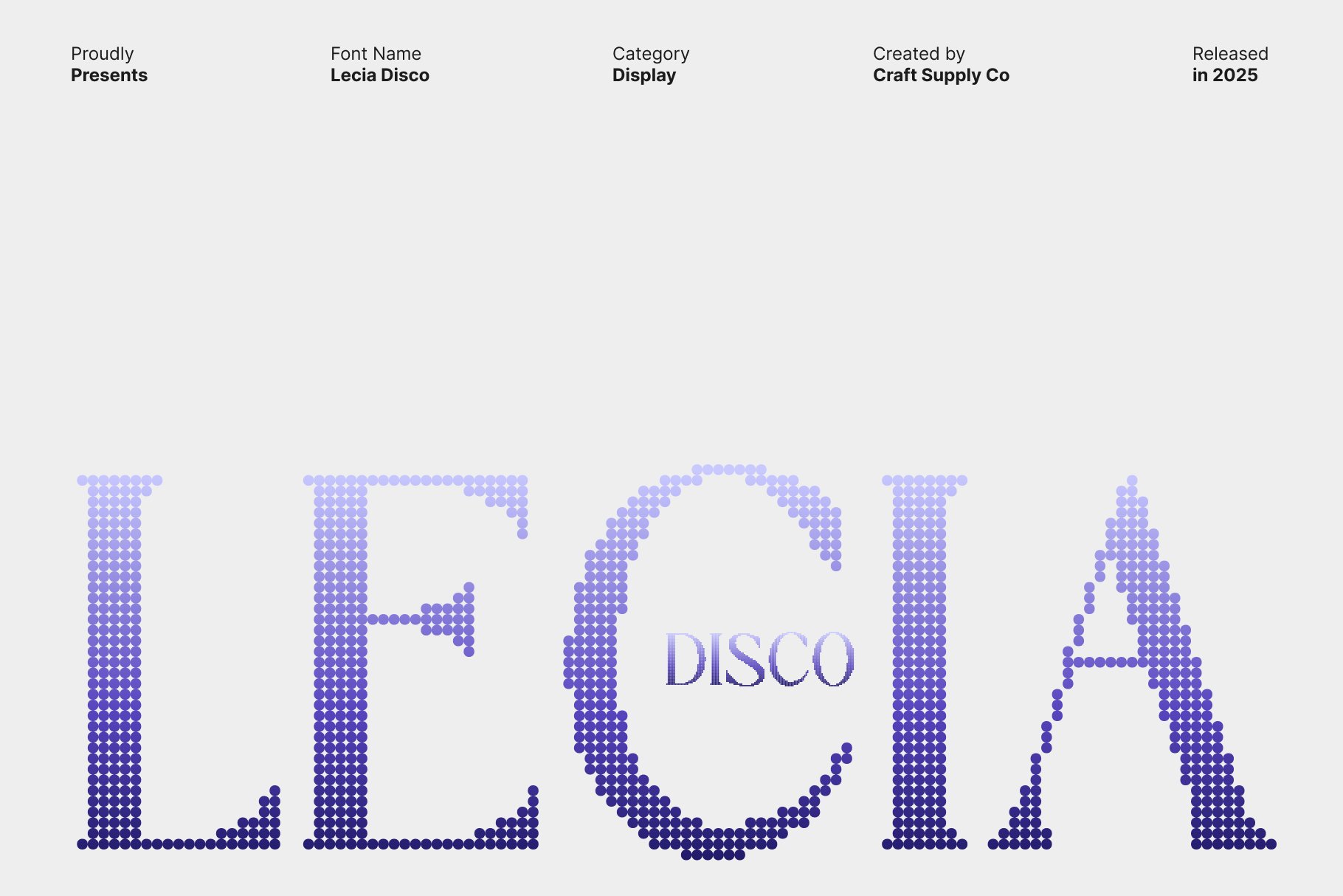 Lecia Disco – Glamorous Disco Serif Font with Sparkling Style