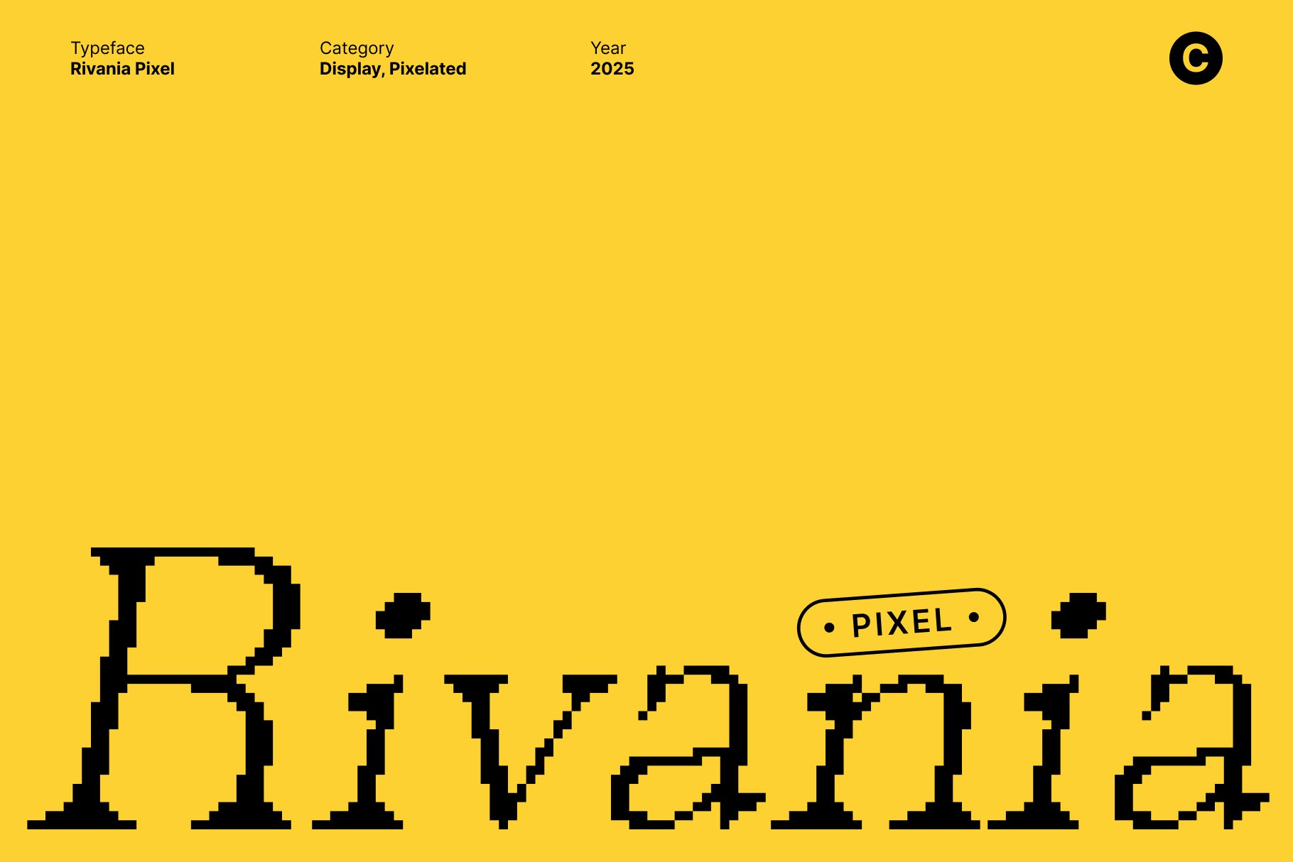 Rivania Pixel – Retro Pixel Serif Font for Modern Design